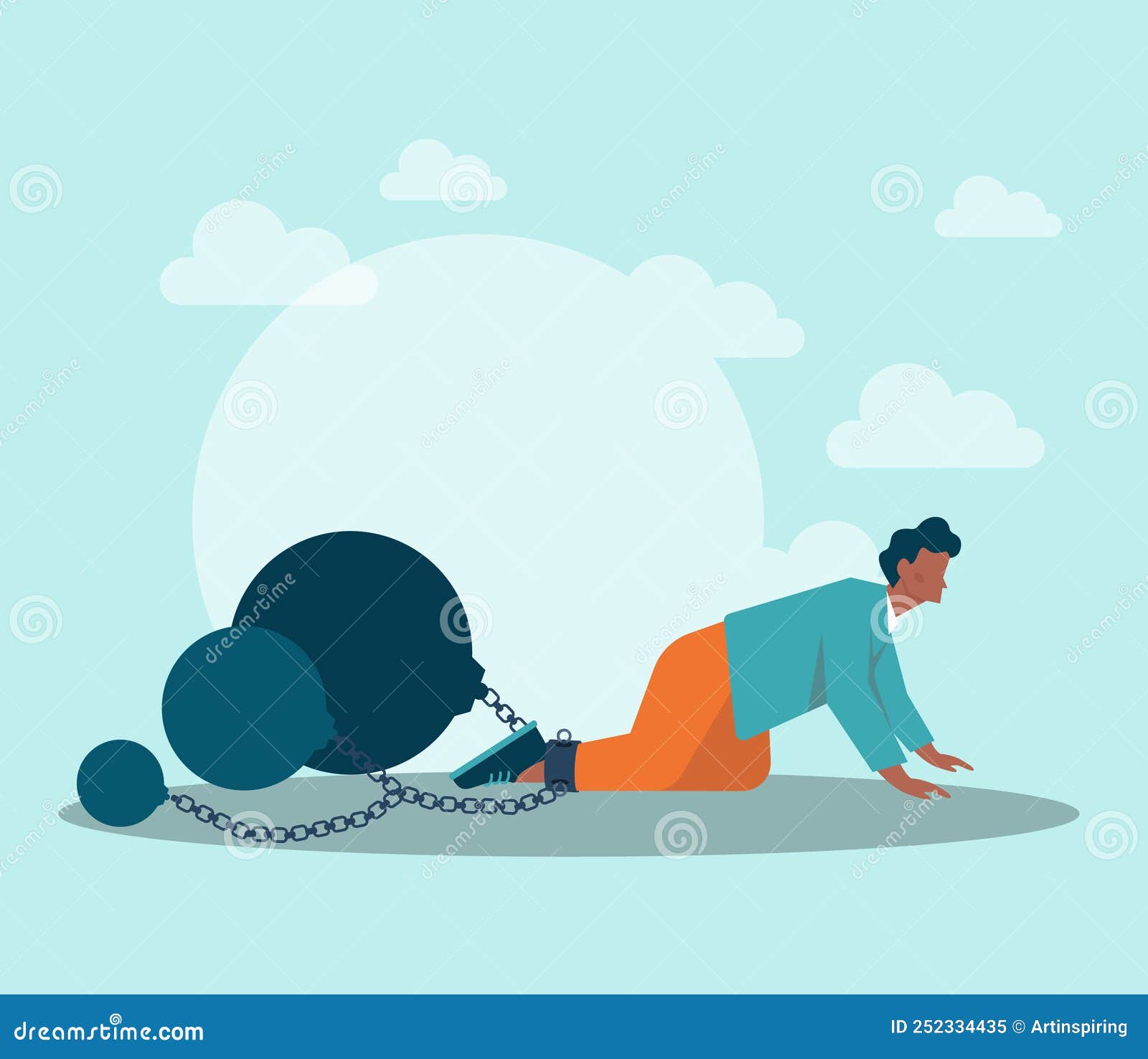 Difficulty Concept. Character Dealing with Obstacles and Challenges ...