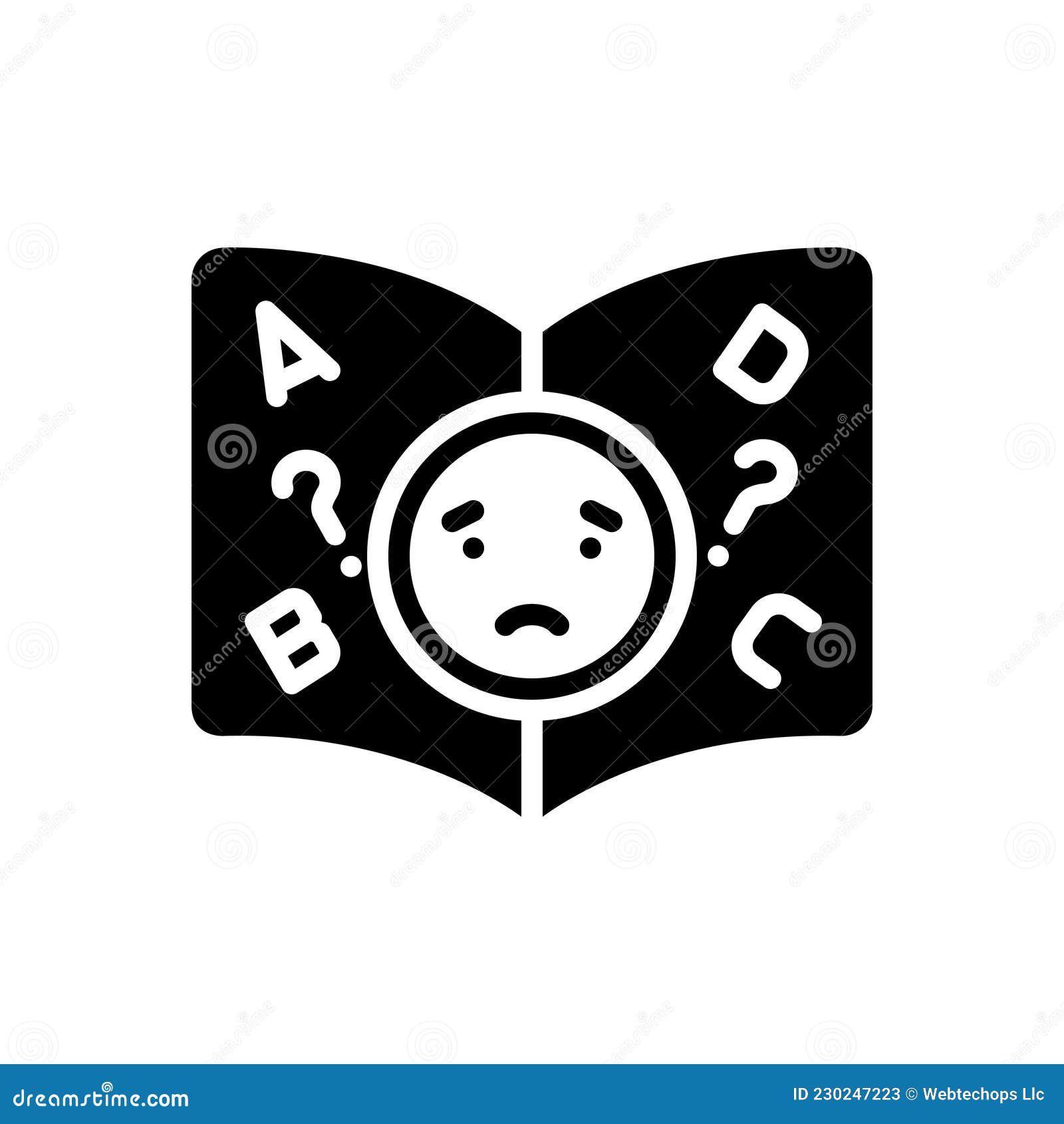 Black Solid Icon for Difficulty, Problem and Trouble Stock Vector ...