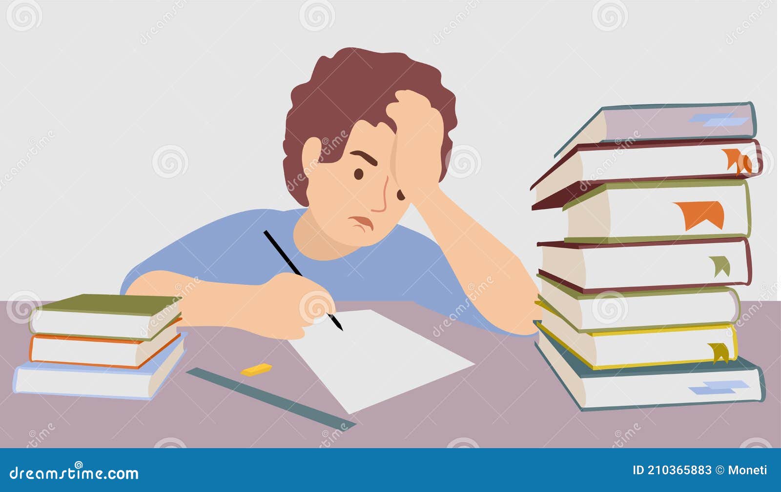 Difficulty Learning from a Teenager. Difficulties in Study. the Tired ...