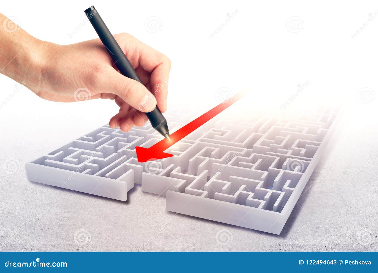 Difficulty and Success Concept Stock Image - Image of maze, difficulty ...