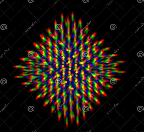 Diffraction of Light from the LED Array Stock Photo - Image of ...