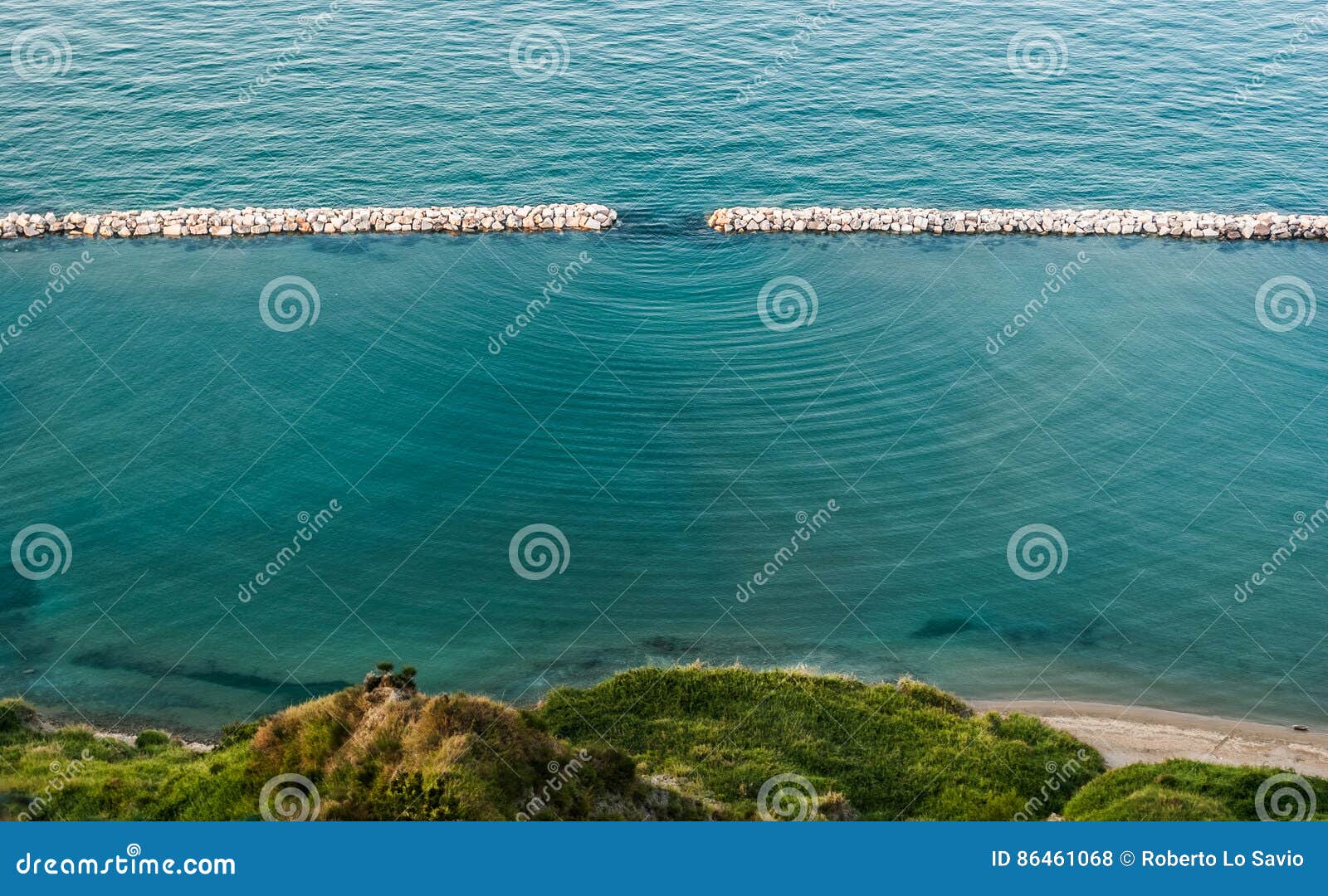 Diffraction Waves in the Sea Seen Along the Coastline Near Pesaro Stock ...