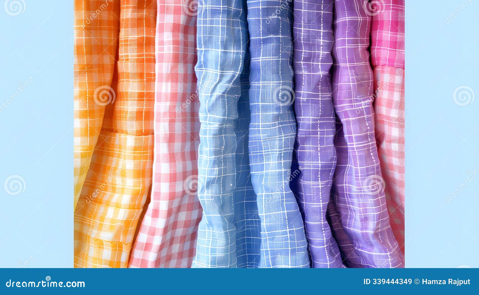 Diffrent Color Checkered Folded Cloth, Gingham Checked Kitchen Towel ...