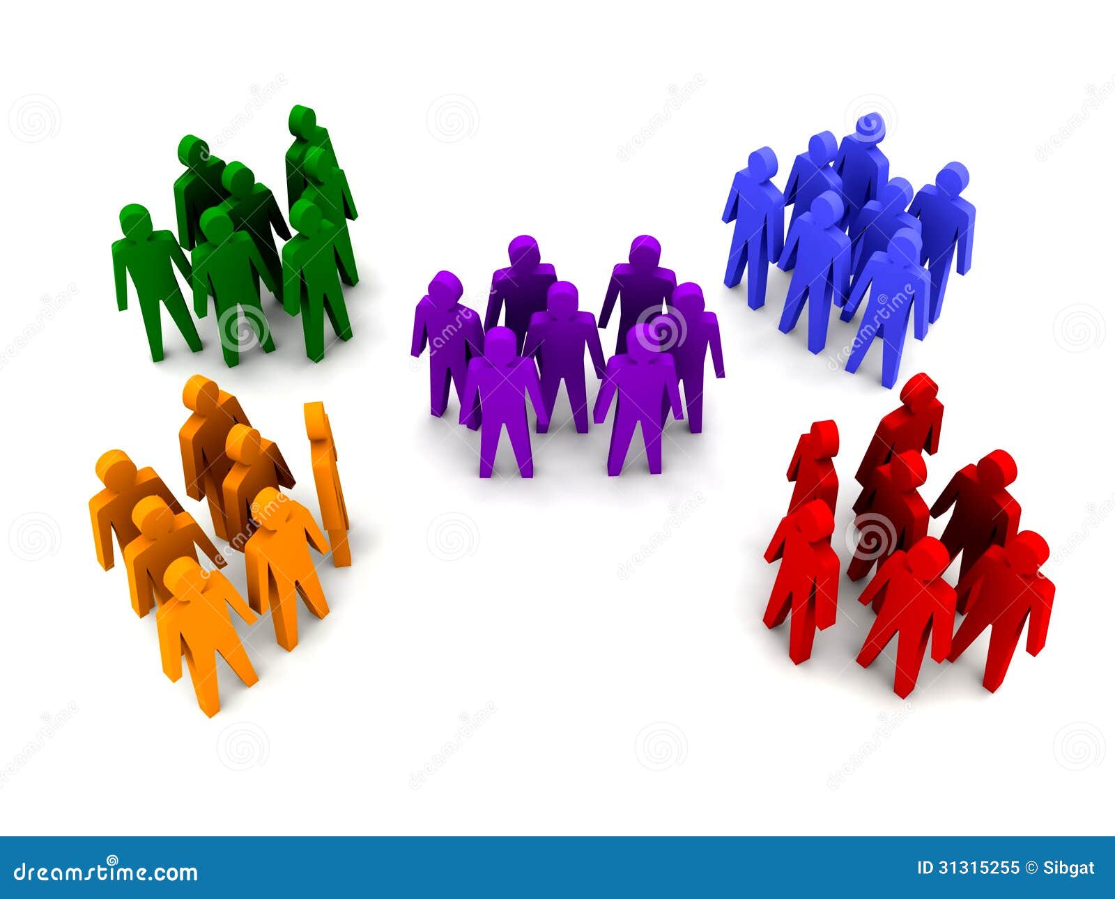 Différents Groupes De Personnes. Photo libre de droits - Image: 31315255