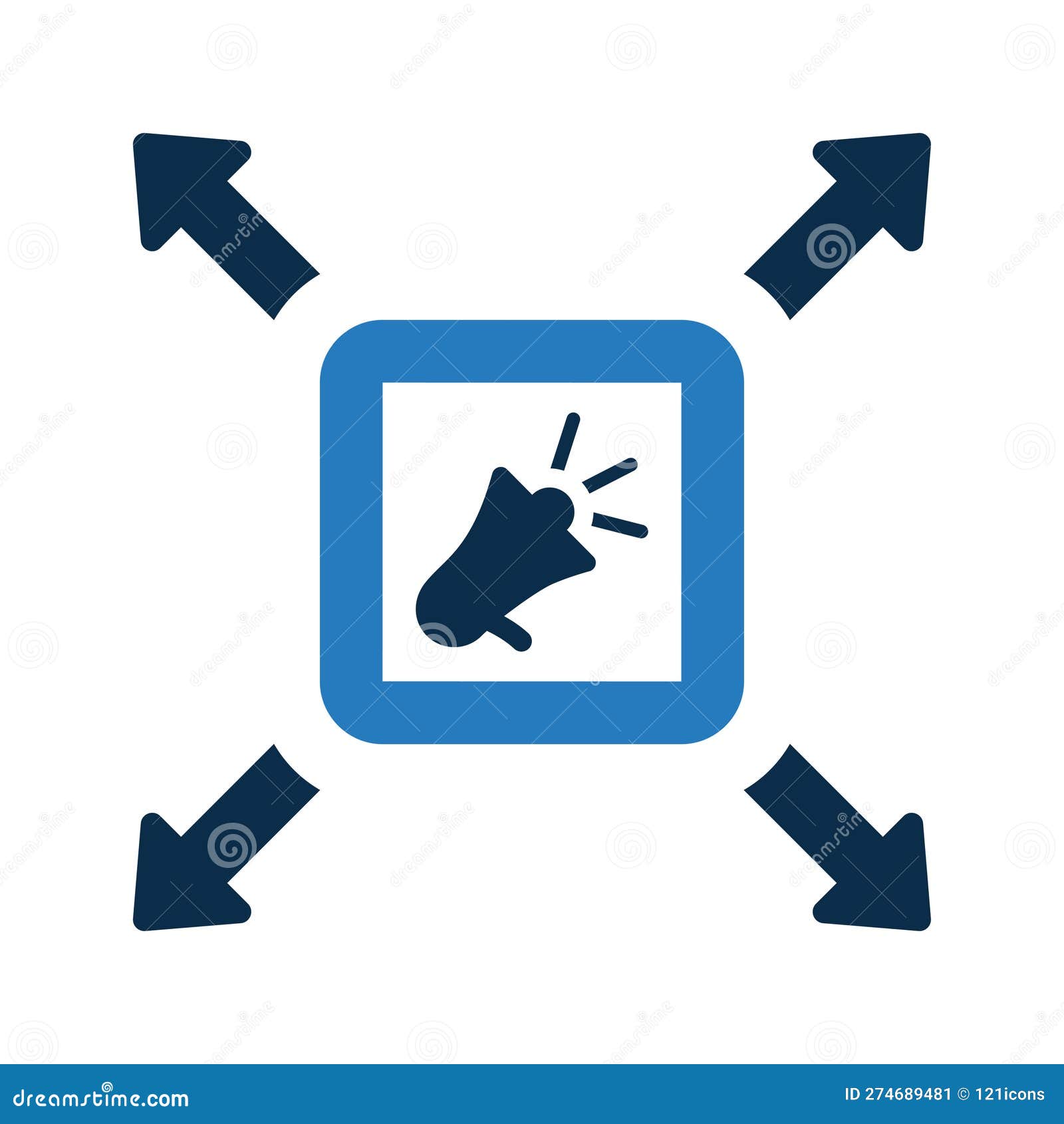 Diffuse, Disseminate, Expandable Icon Stock Illustration - Illustration ...