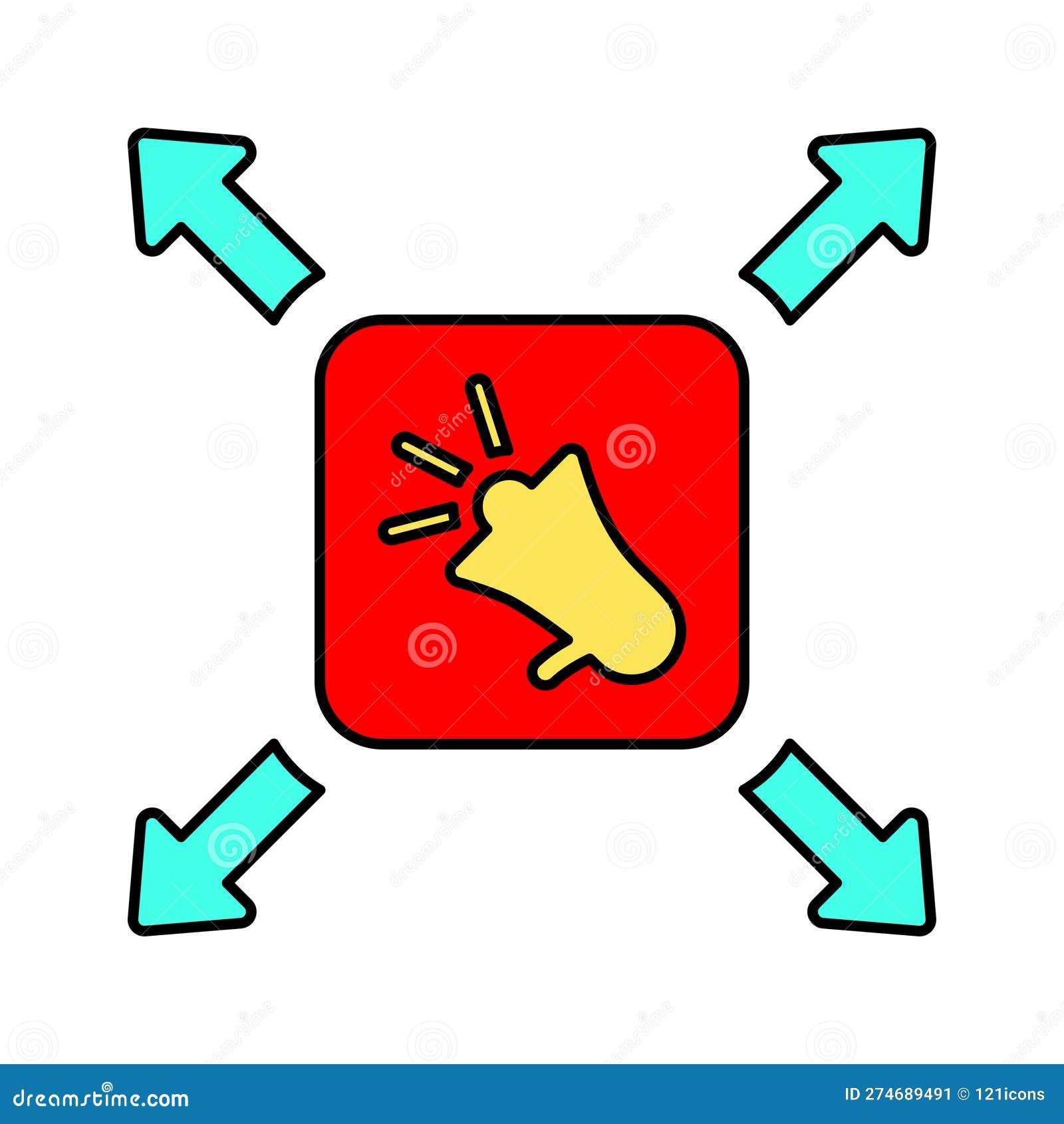 Diffuse, Disseminate, Expandable Icon Stock Illustration - Illustration ...