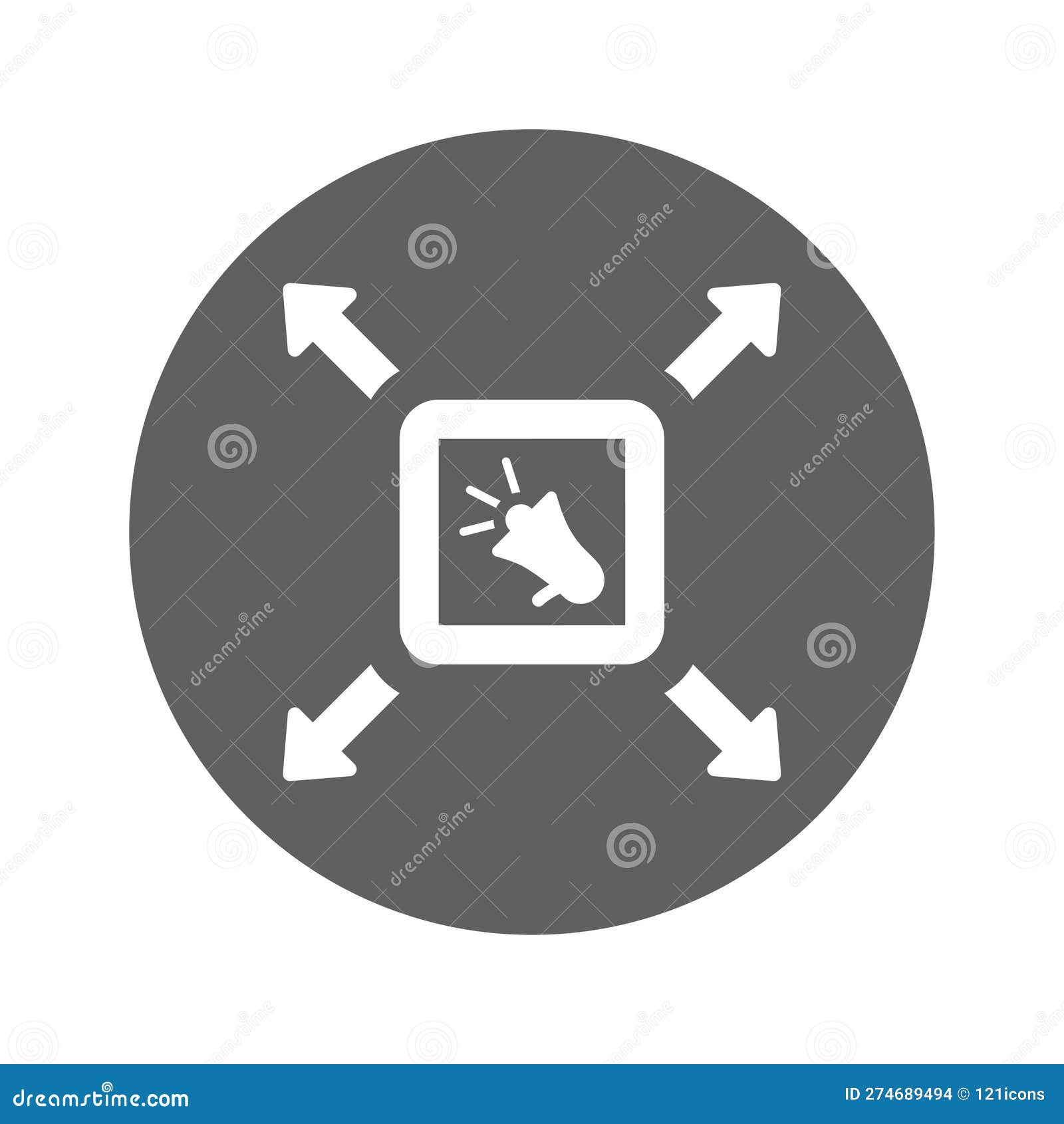 Diffuse, Disseminate, Expandable Icon Stock Photo | CartoonDealer.com ...