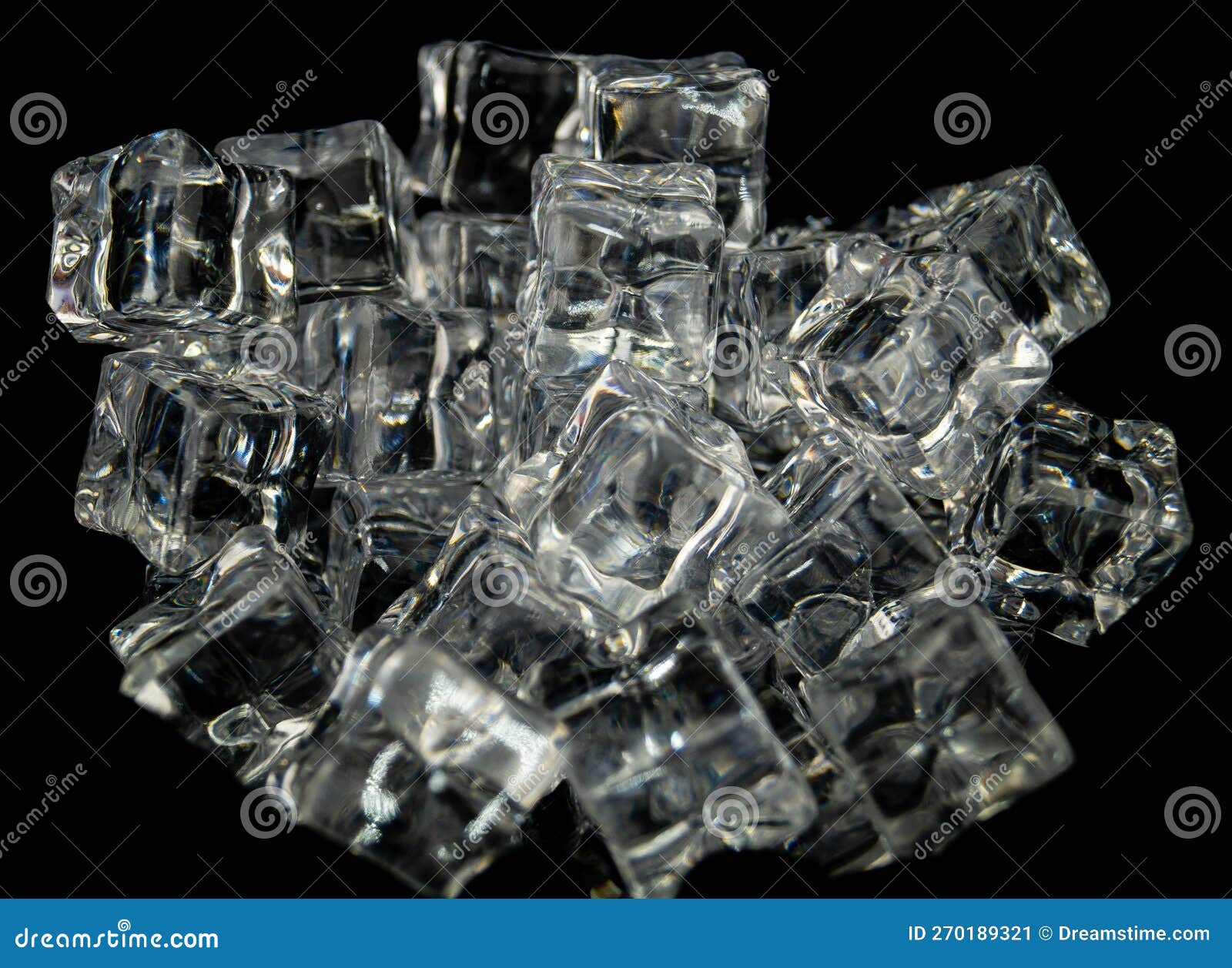 Coloured ice cubes stock image. Image of frozen, cubes - 270189321