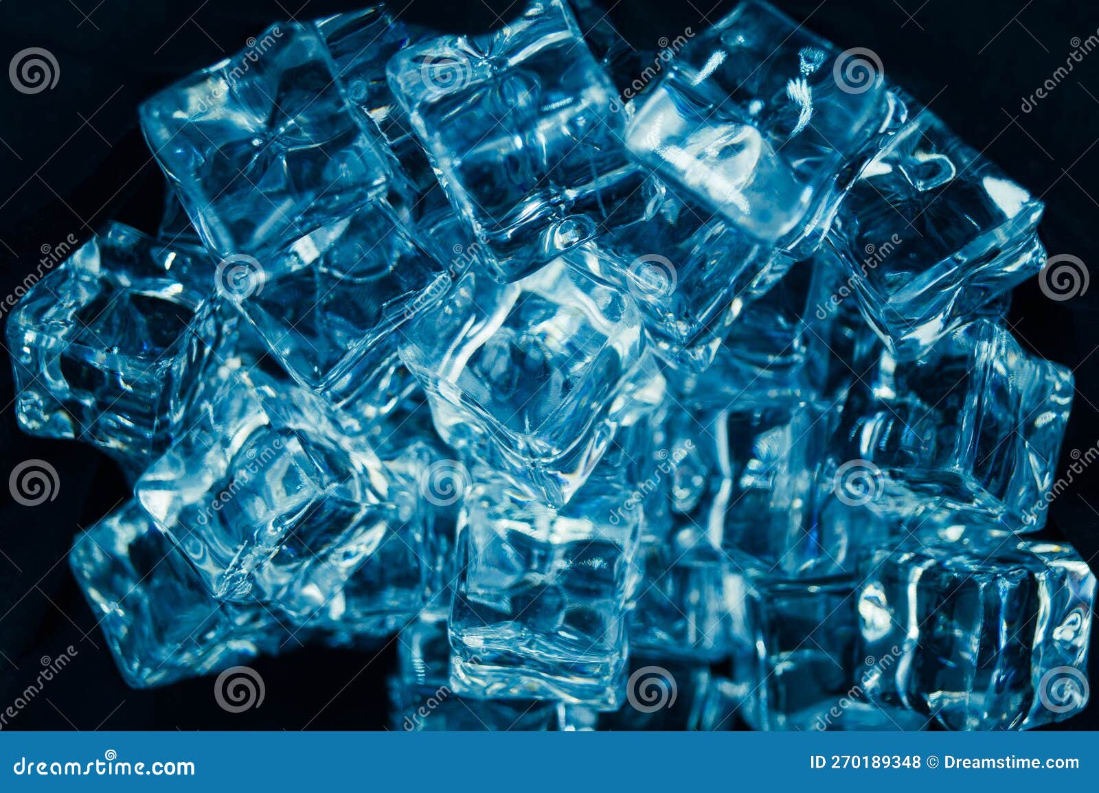 Coloured ice cubes stock photo. Image of crystals, material - 270189348