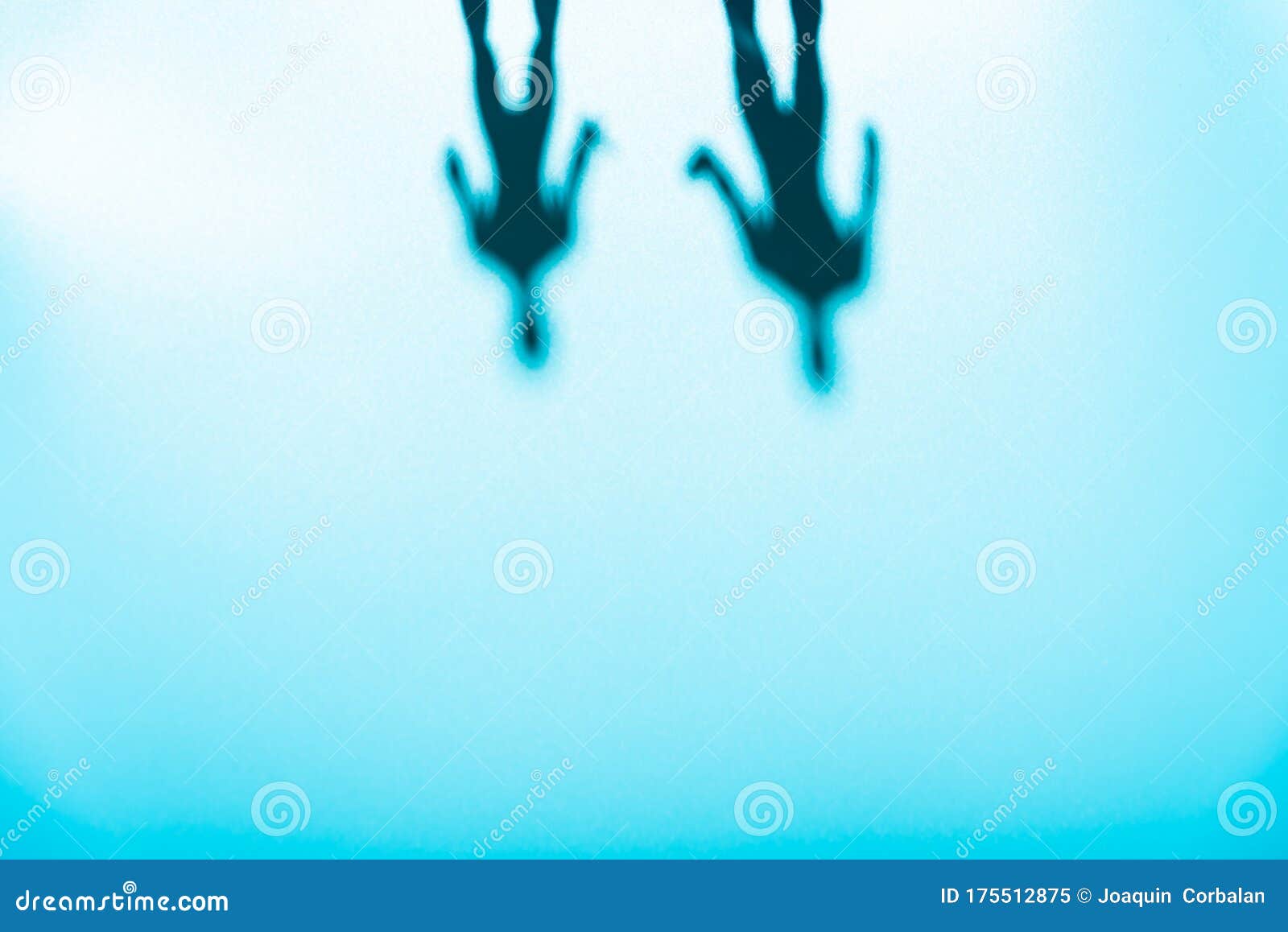 Diffuse Shadows of a Couple of People Projected on a Smooth and Empty ...