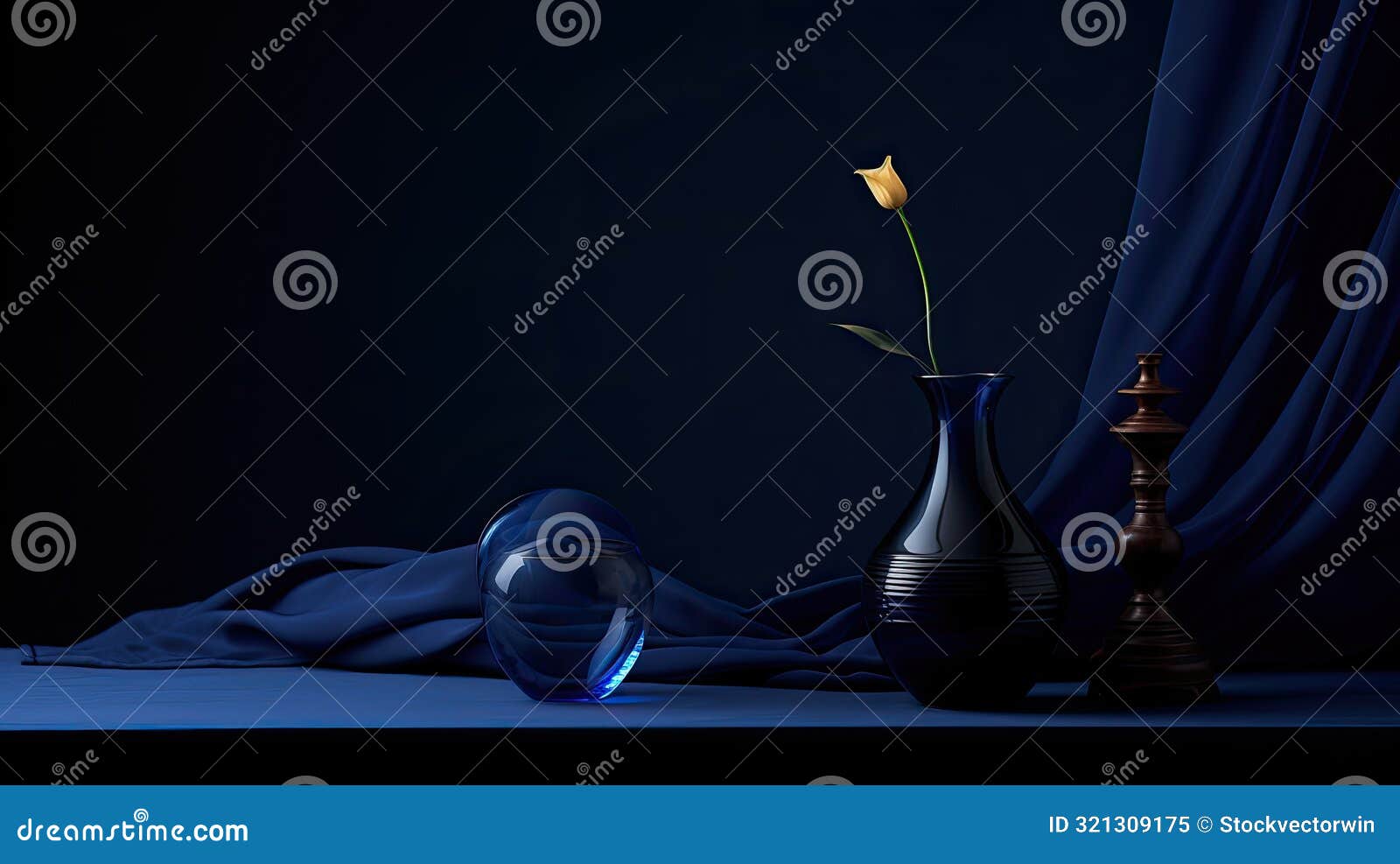 Diffused Dark Navy Blue Background Stock Illustration - Illustration of ...
