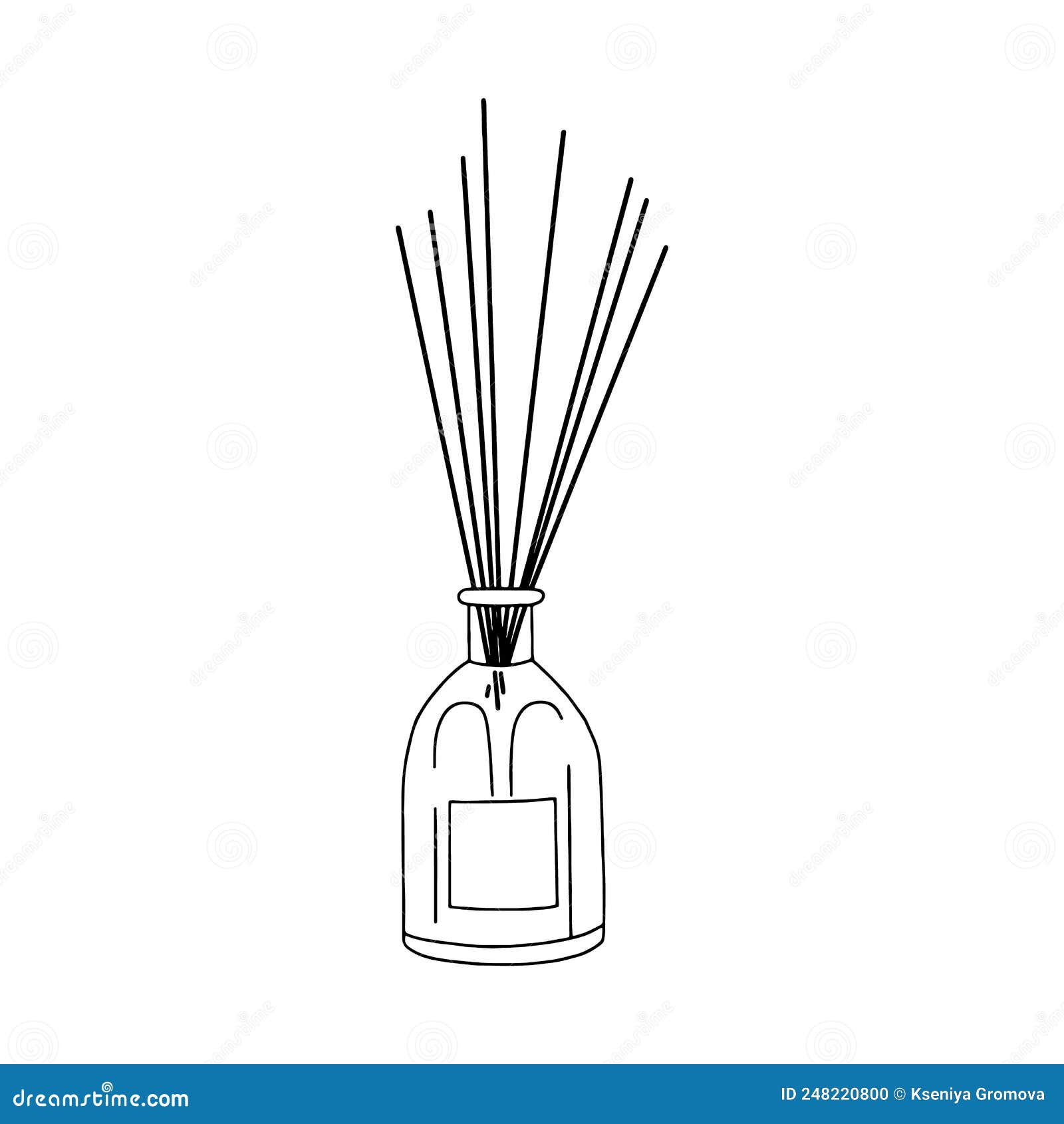 Diffuser Linear Illustration. Outline Image. Vector Stock Vector ...
