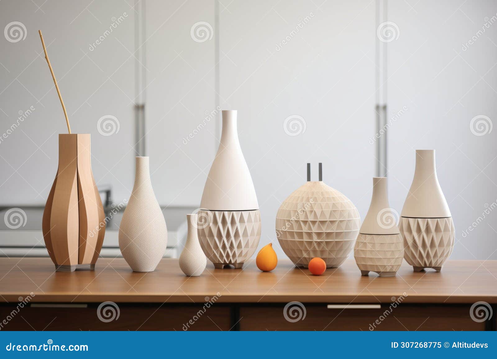 Diffusers in Various Shapes and Sizes Placed Side by Side Stock Image ...
