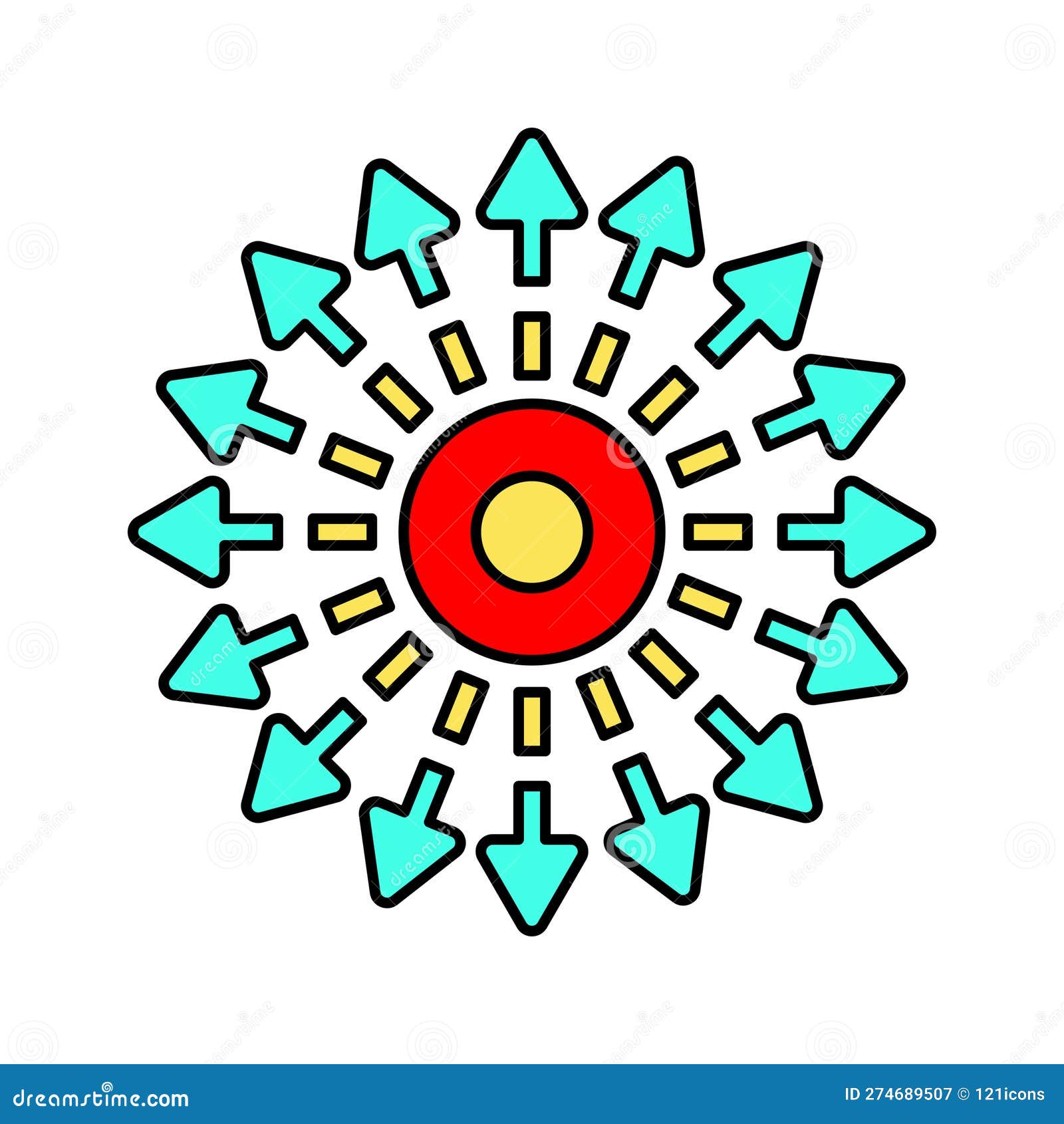 Diffusion, Dispersal, Dissemination Icon Royalty-Free Stock Photography ...