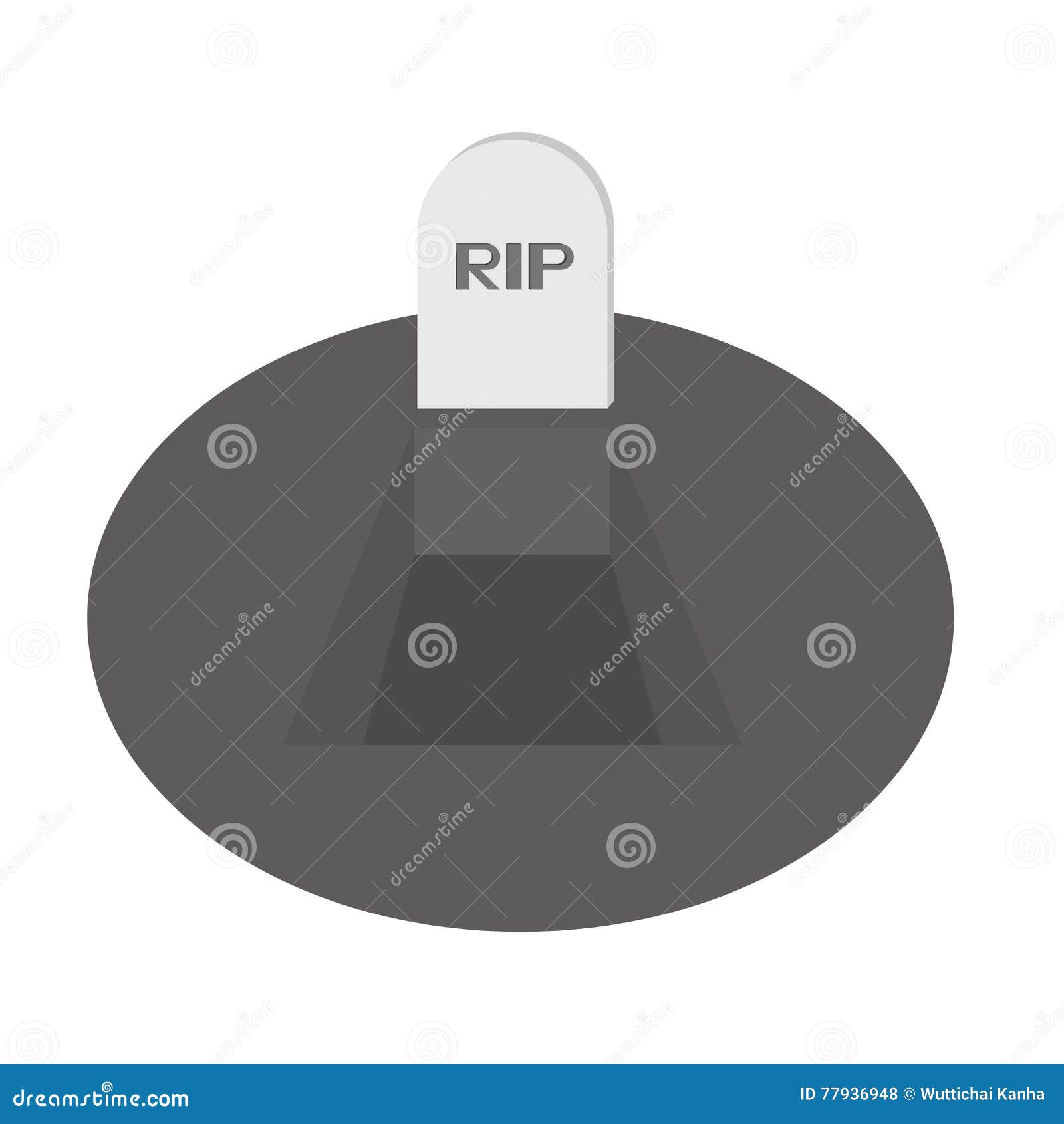 Dig grave rip icon of stock vector. Illustration of fear - 77936948