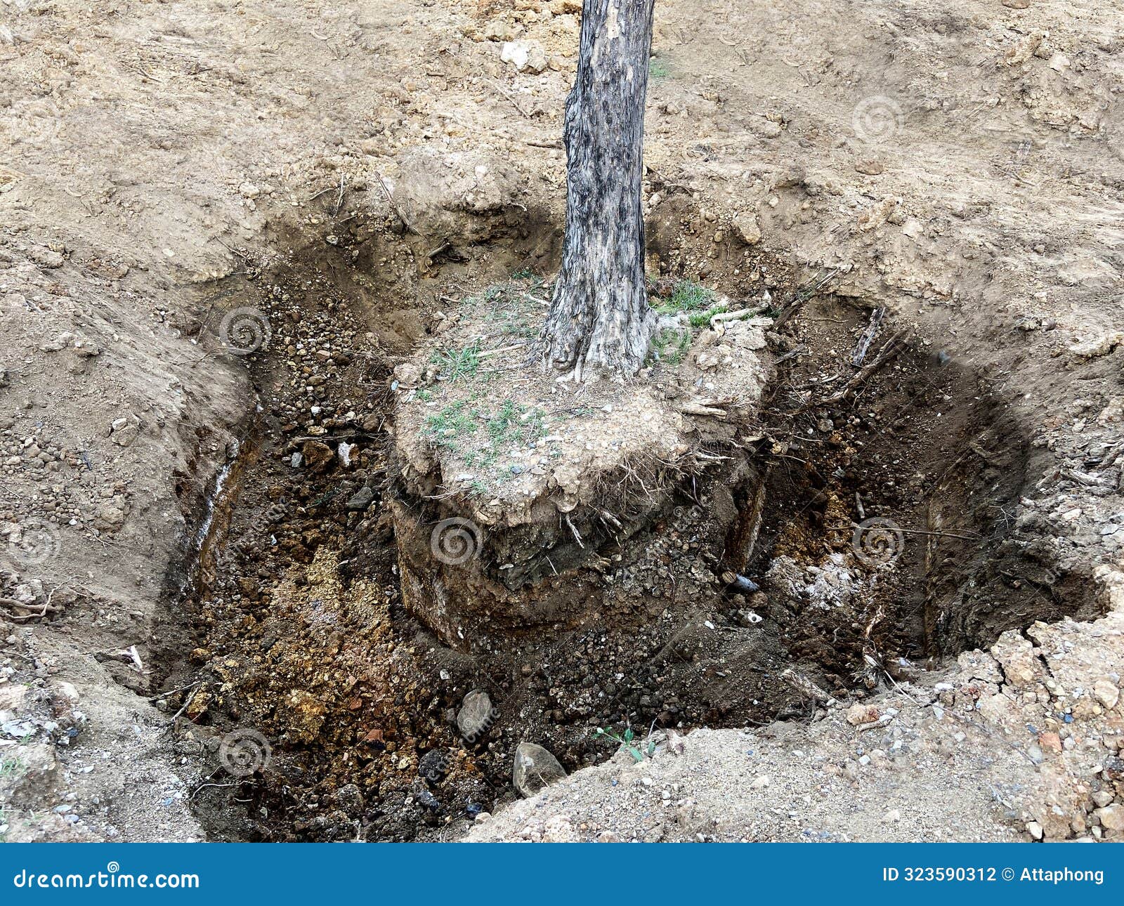 Dig Out a Tree To Transplant. Dig a Tree or Shrub To Transplant. Move a ...