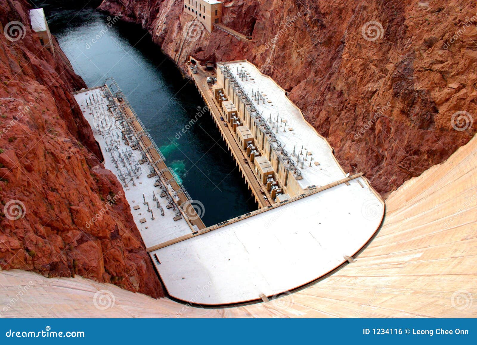 Diga di Hoover fotografia stock. Immagine di america, potenza - 1234116