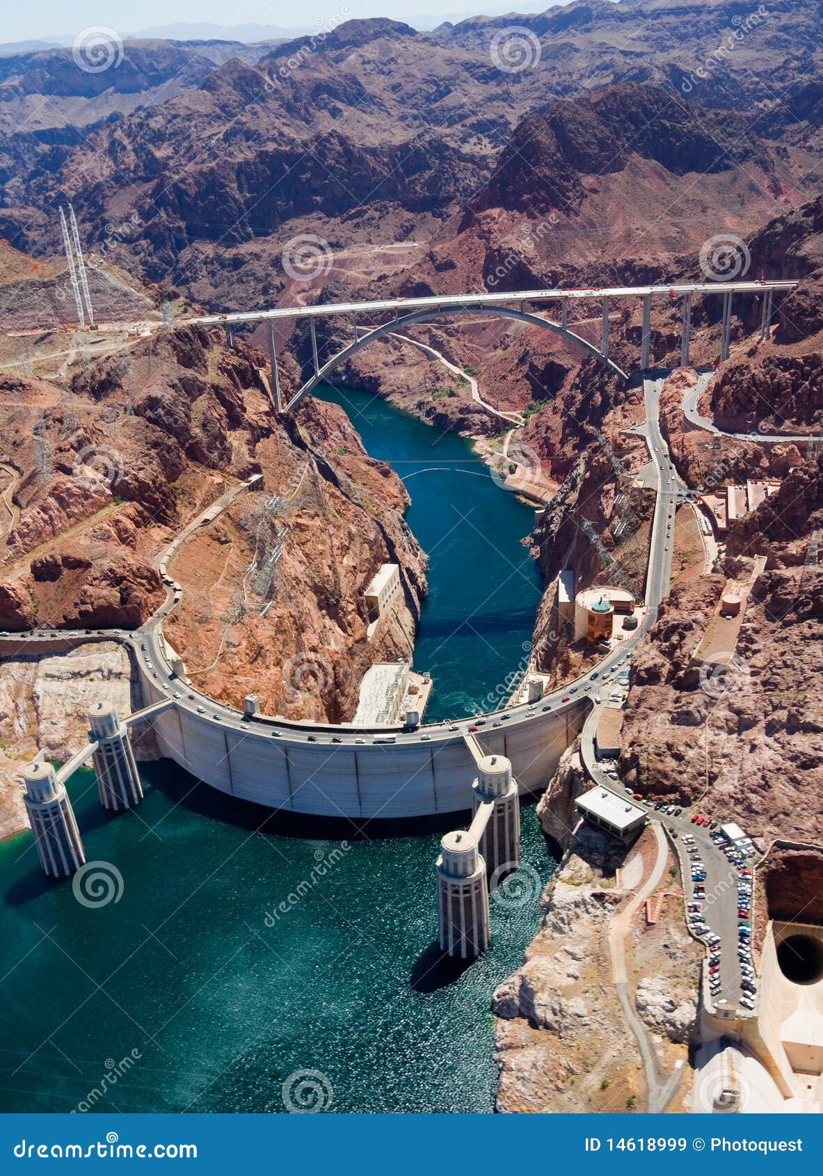 Diga di Hoover immagine stock. Immagine di ponticello - 14618999