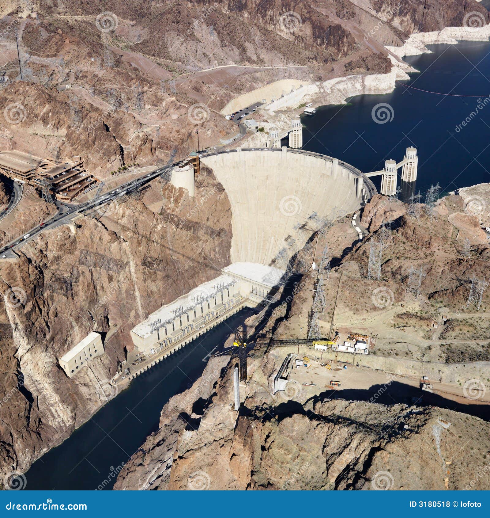 Diga Di Hoover, Idromele Del Lago. Fotografia Stock - Immagine di ...