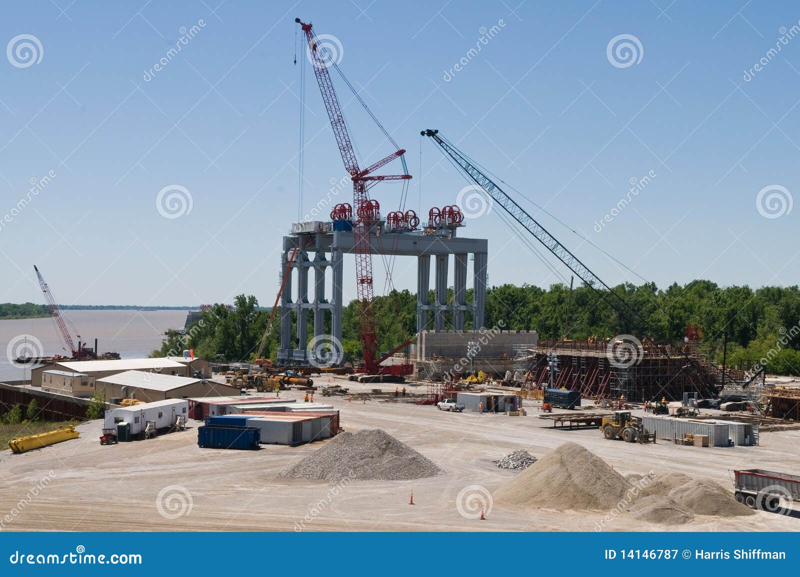 Diga di Olmsted immagine stock. Immagine di ilillinois - 14146787