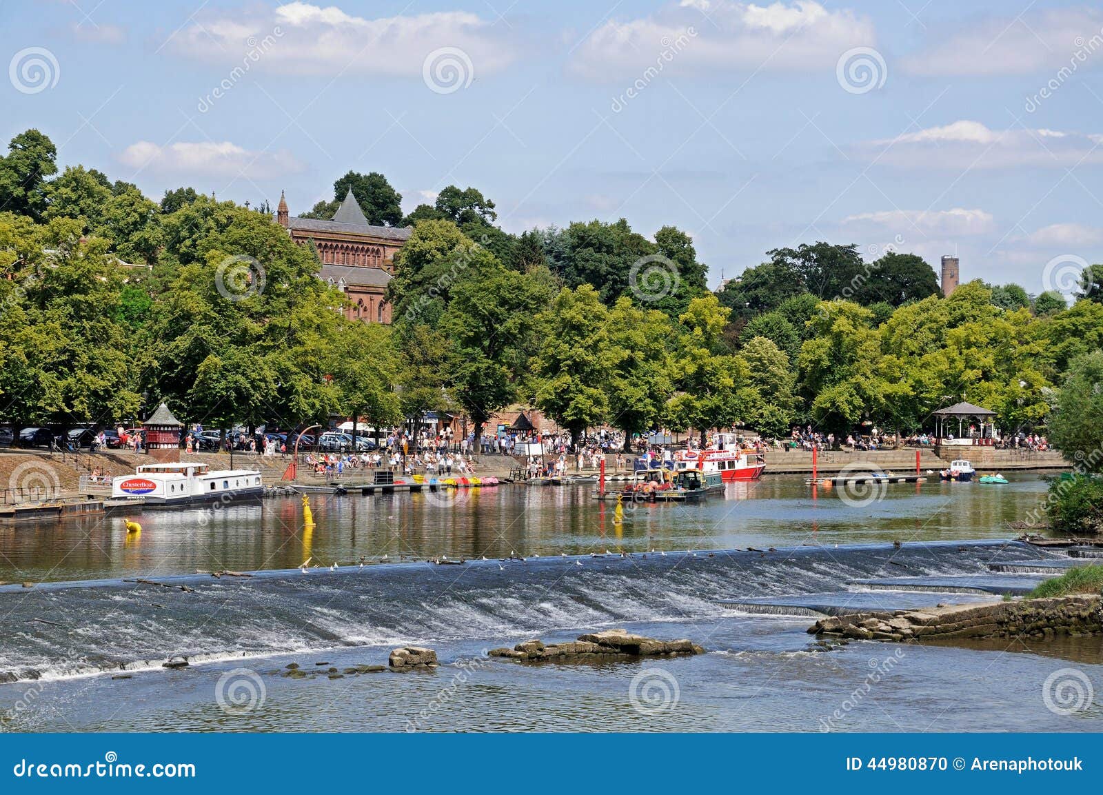 Diga Sul Fiume Dee, Chester Immagine Editoriale - Immagine di traghetto ...