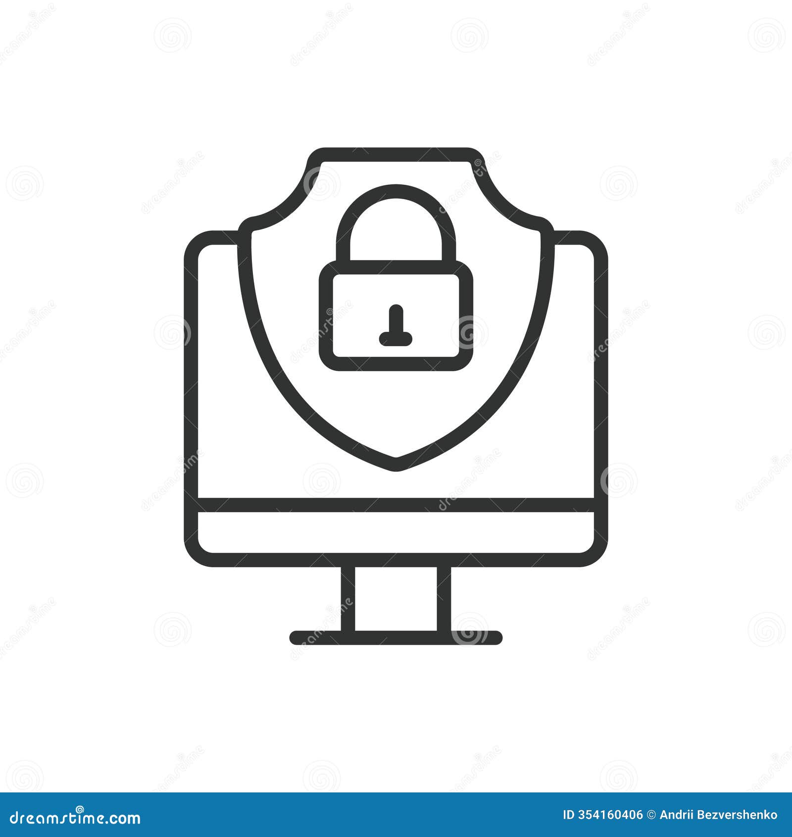 Digest Access Authentication Icon in Line Design. Digest, Access ...