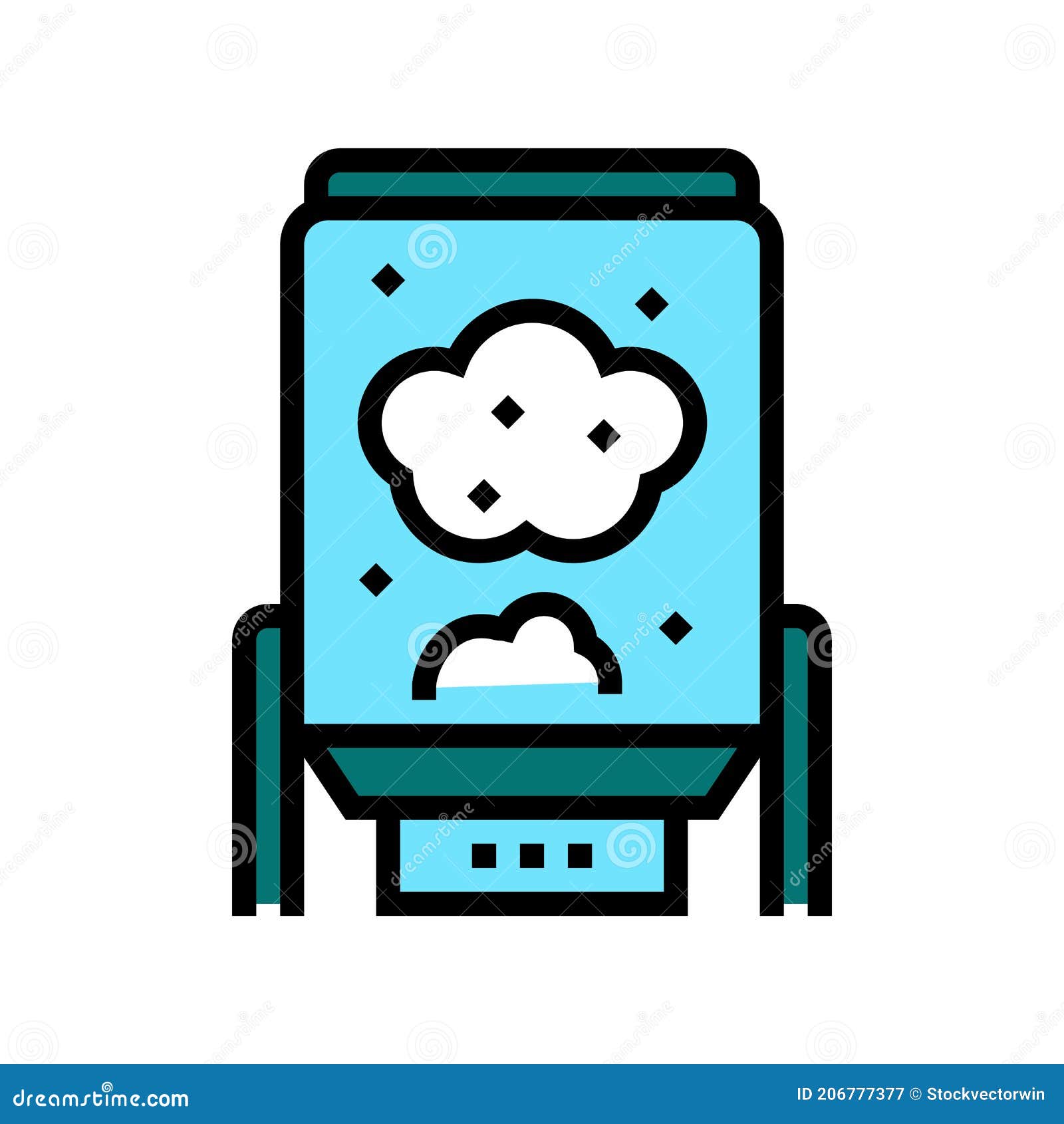 Digester System Color Icon Vector Illustration Stock Illustration ...