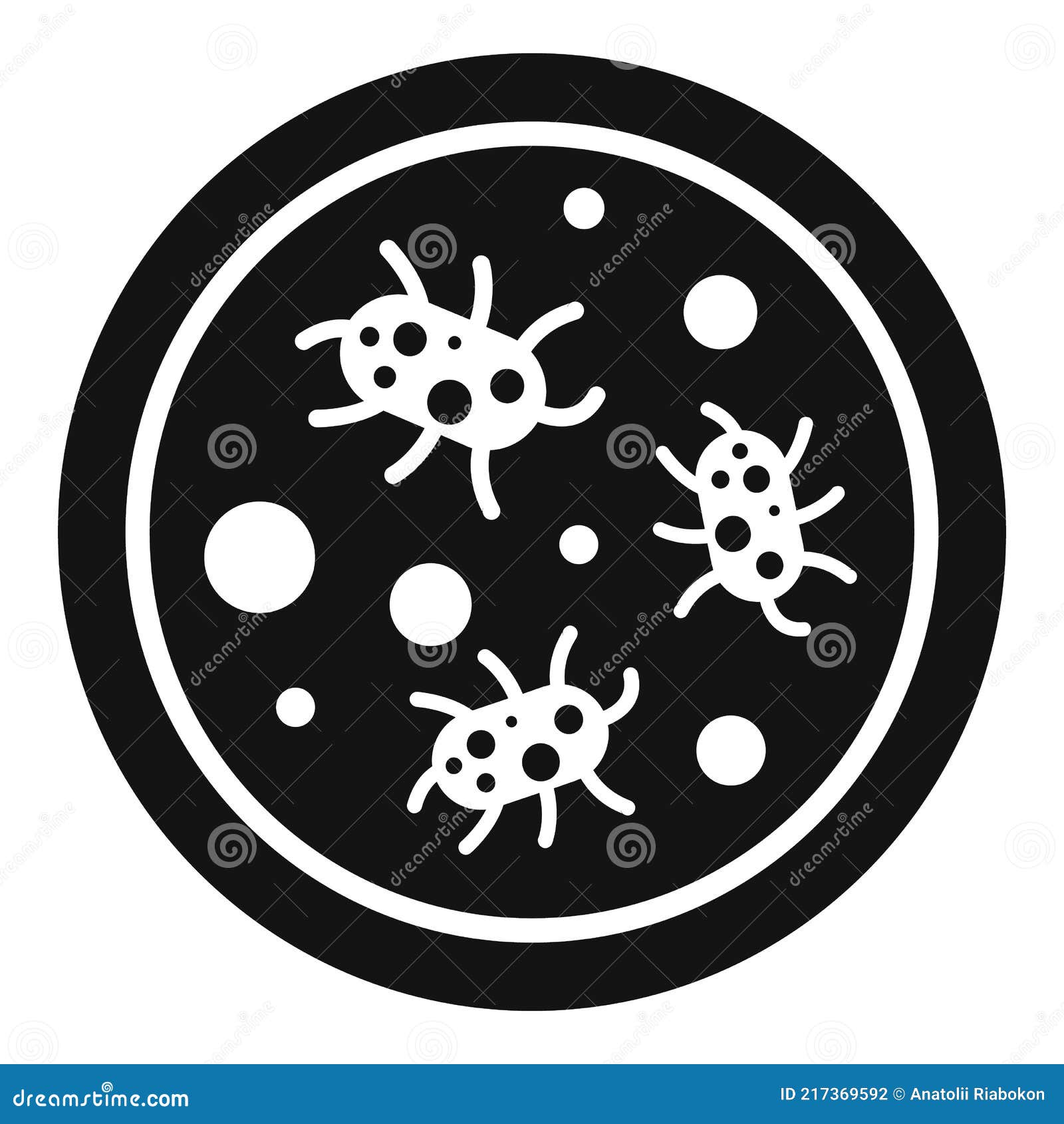 Digestion Bacteria Icon, Simple Style Stock Vector - Illustration of ...
