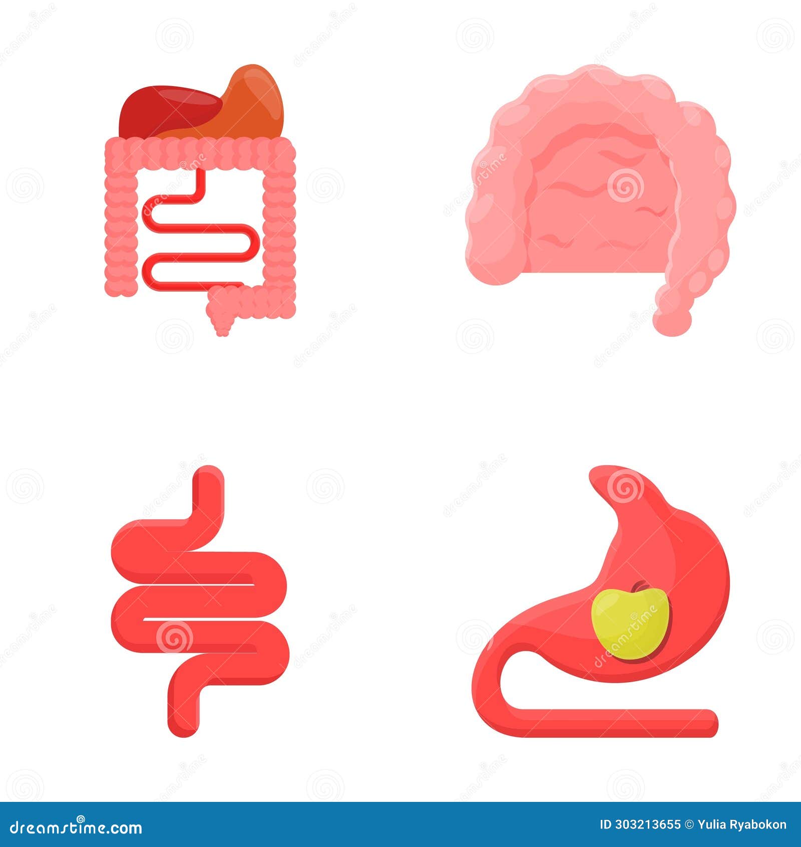 Digestion Concept Icons Set Cartoon Vector. Human Digestive System ... Digestion Concept Icons Set Cartoon Vector. Human Digestive System ...