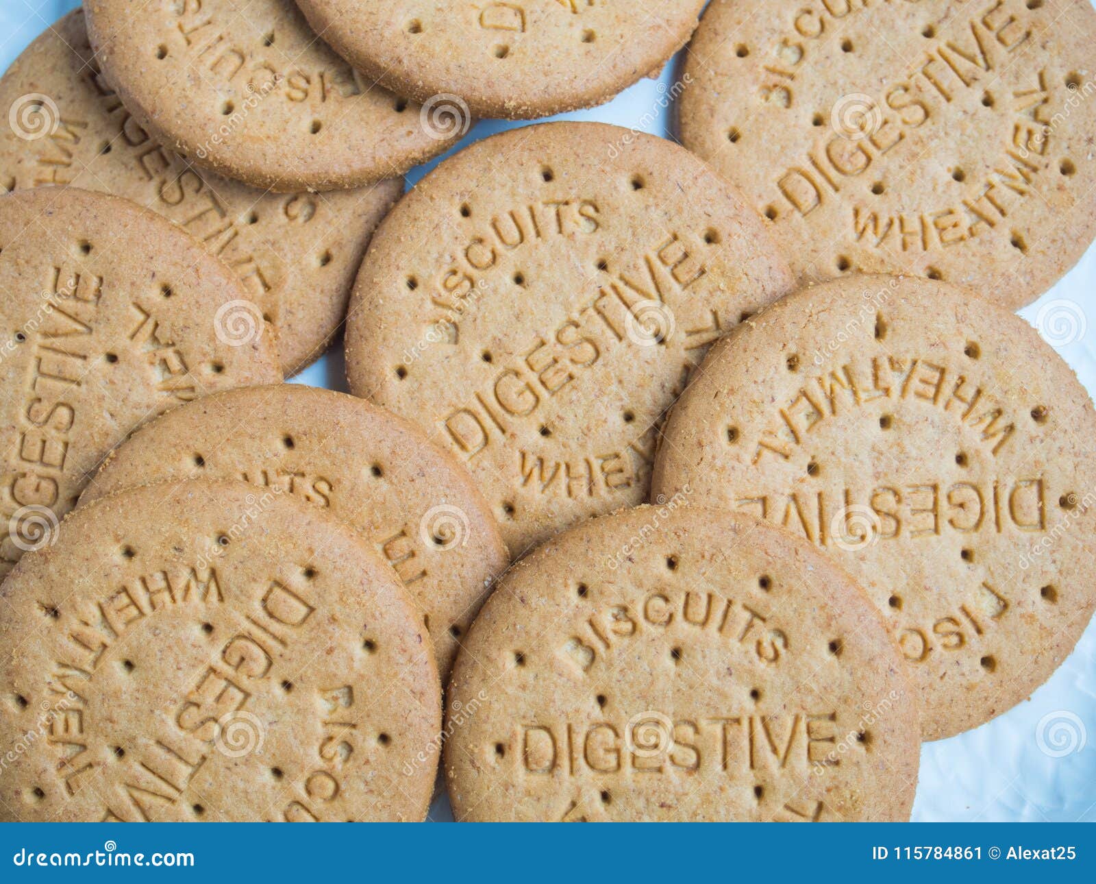 Digestive biscuits stock image. Image of closeup, food - 115784861