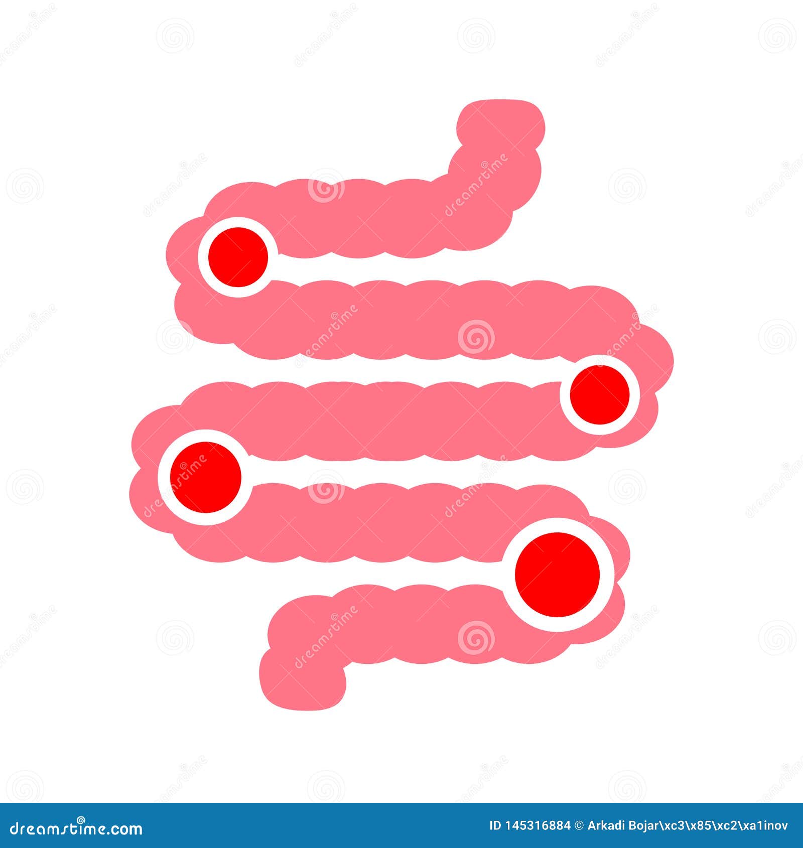 Digestive Problem Vector Icon Stock Vector - Illustration of digestive ...