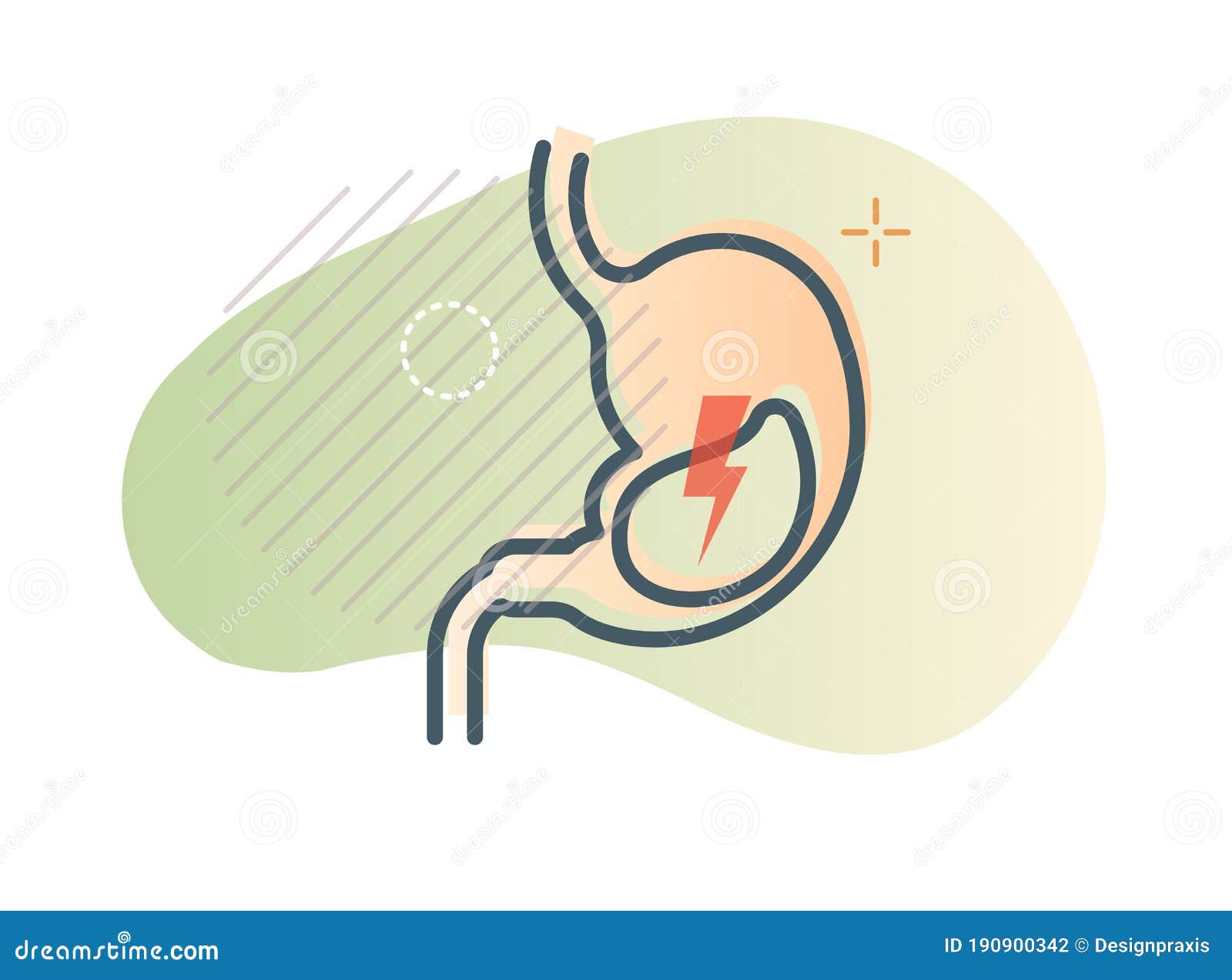 Digestive Problems - Diarrhoea Symptom - Icon Stock Vector ...