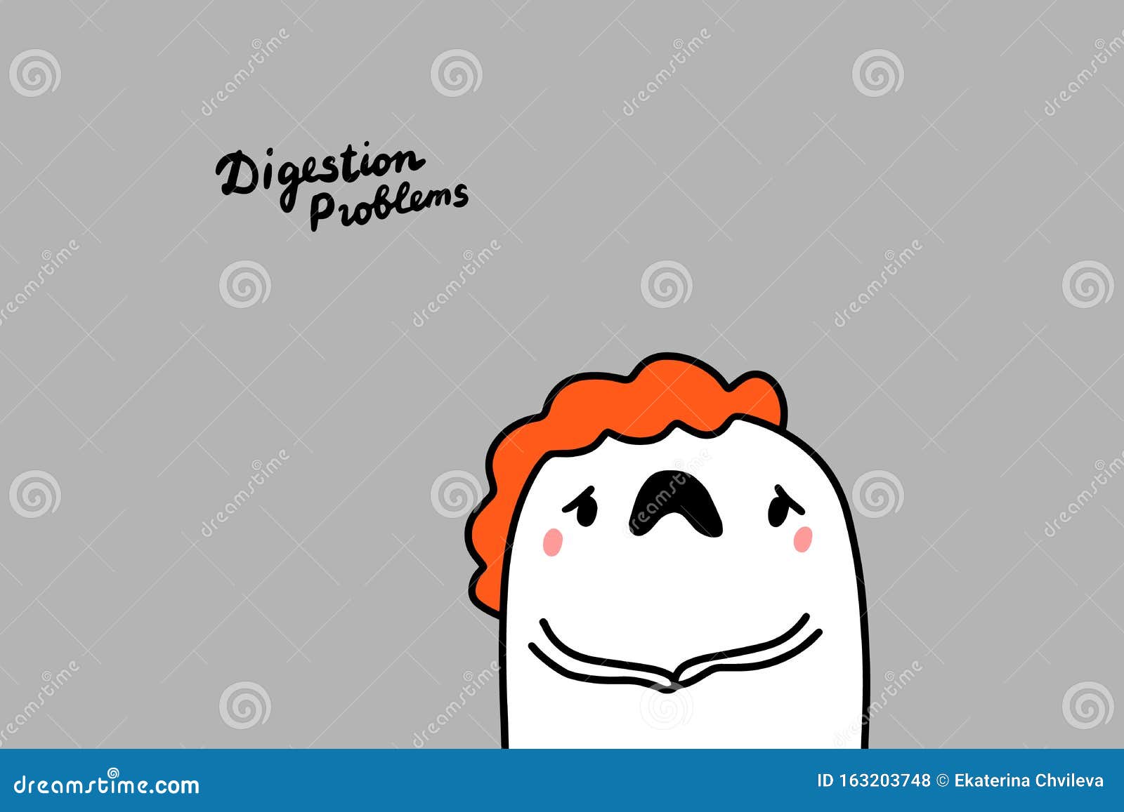 Problems Of The Digestive System Vector Illustration | CartoonDealer ...