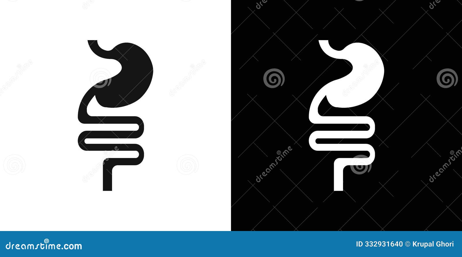 Digestive System Icon Logo Set Vector Stock Vector - Illustration of ...