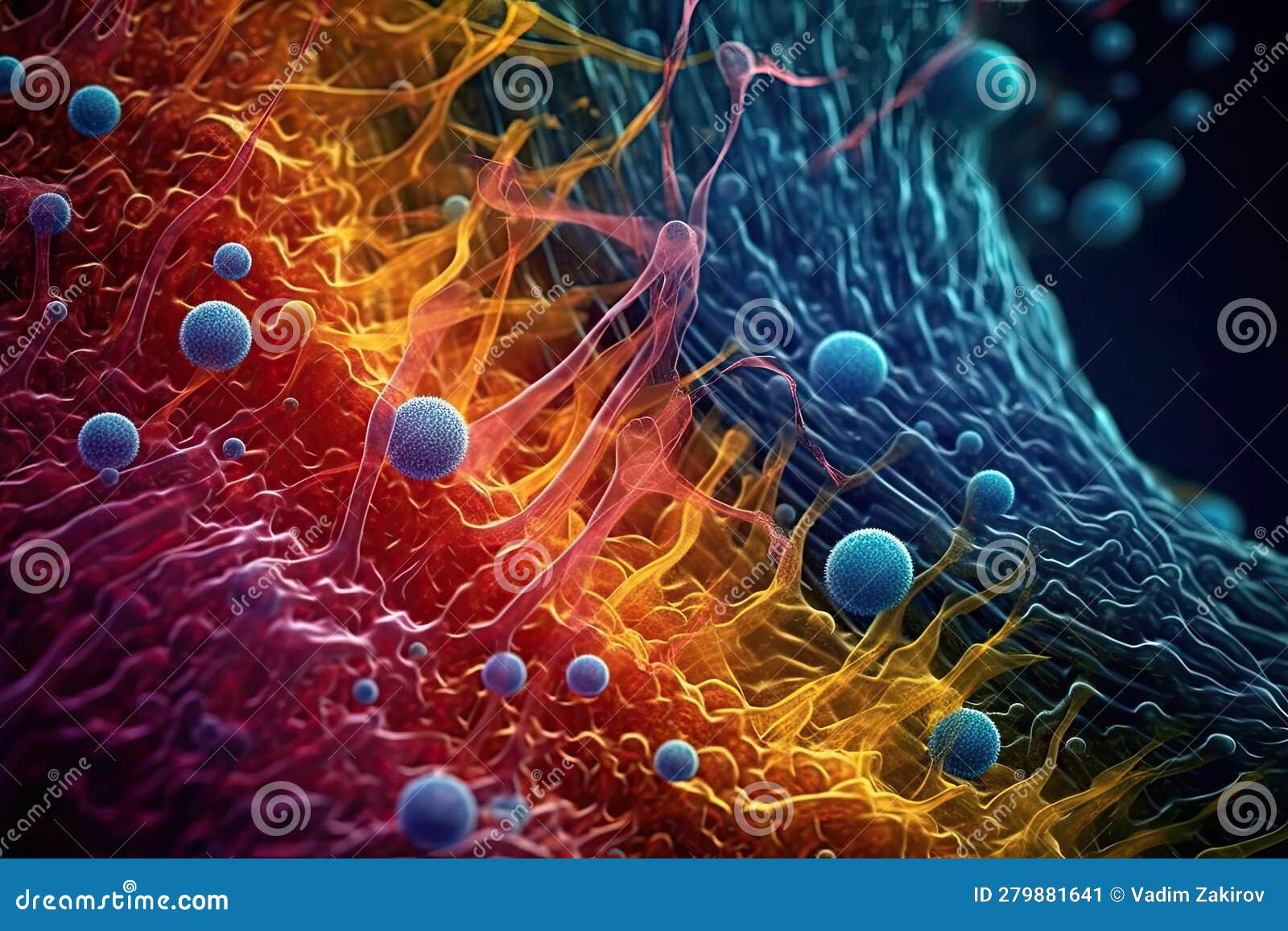Digestive System, Microbiome Photography Under Microscope Stock Image ...