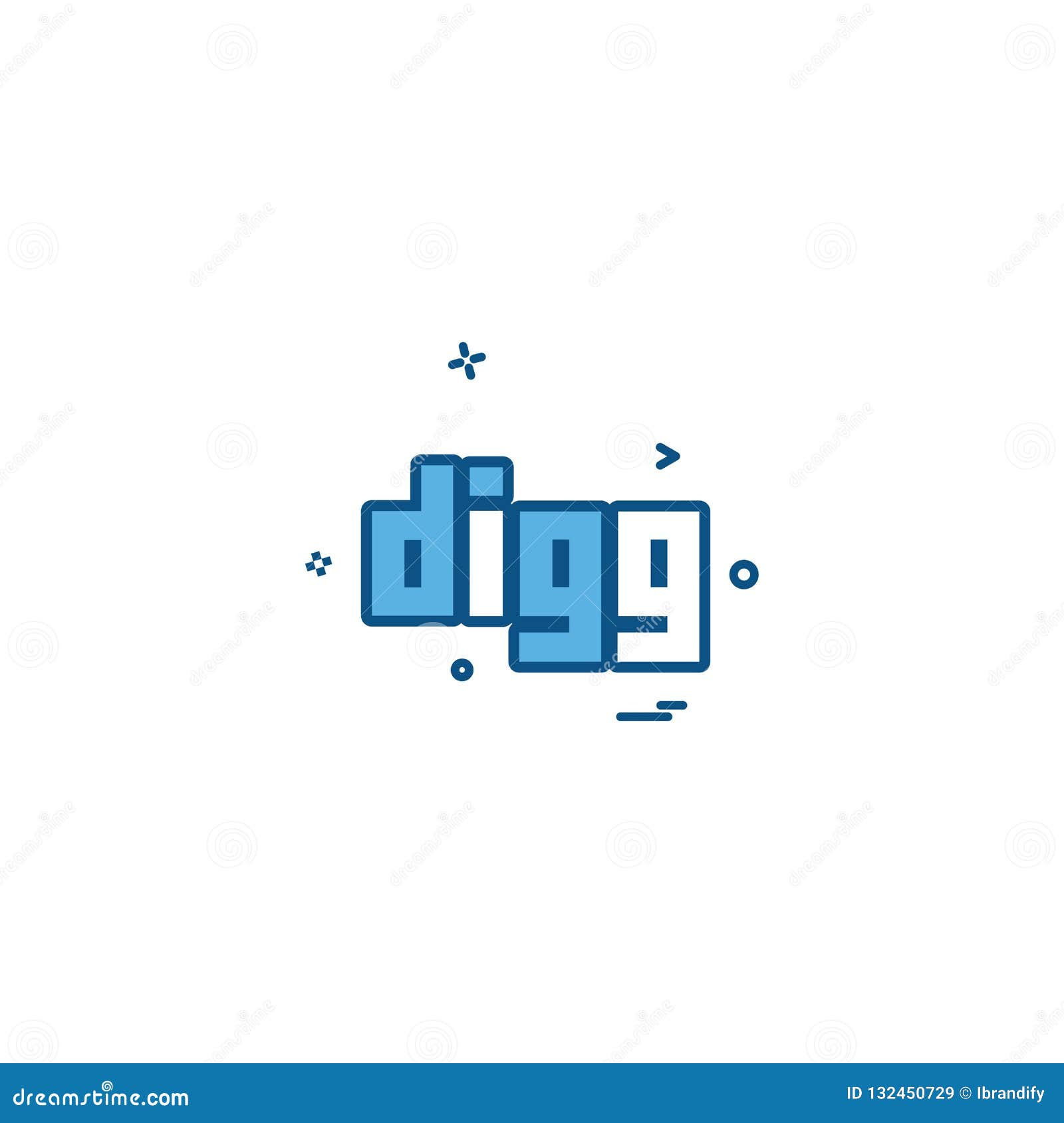Digg icon design vector editorial stock image. Illustration of blog ...
