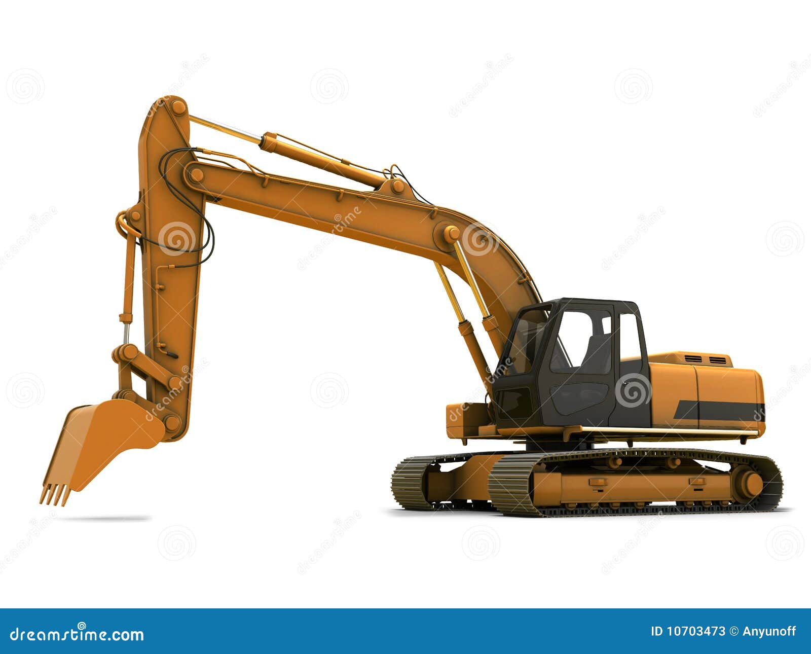 Digger stock image. Image of transport, dozer, mover - 10703473