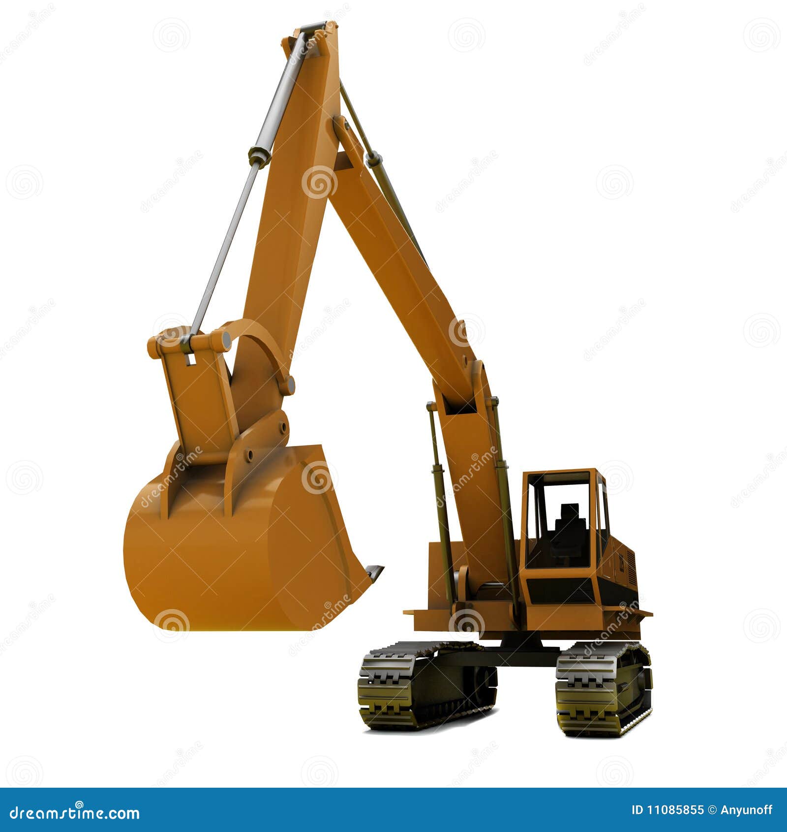 Digger stock illustration. Illustration of excavator - 11085855