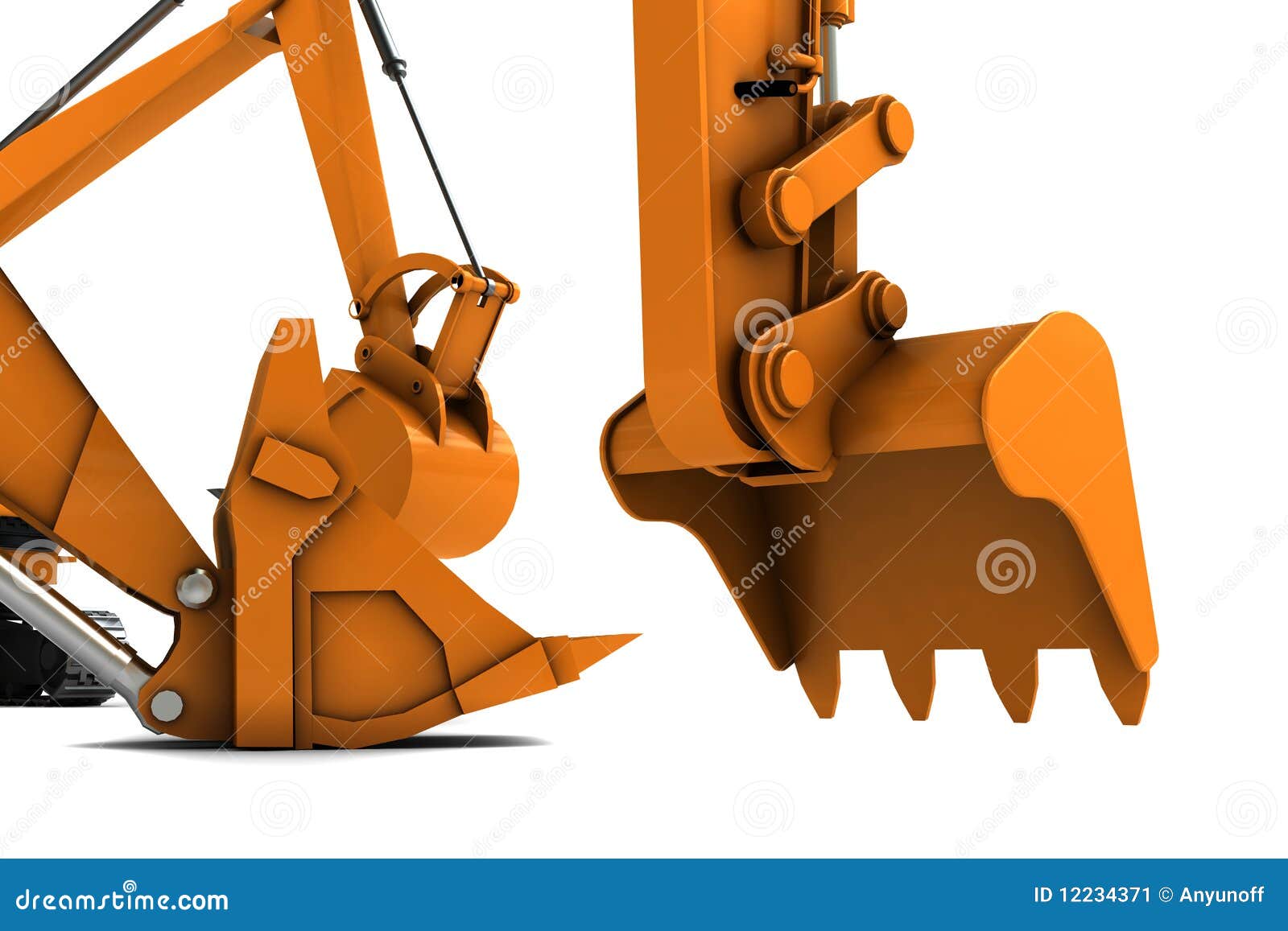 Digger stock illustration. Illustration of dozer, construction - 12234371