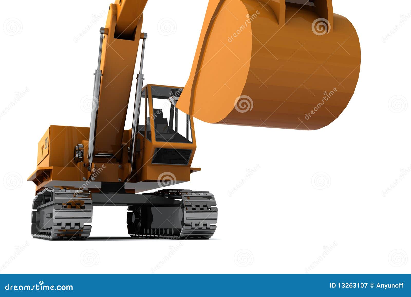 Digger stock illustration. Illustration of excavator - 13263107