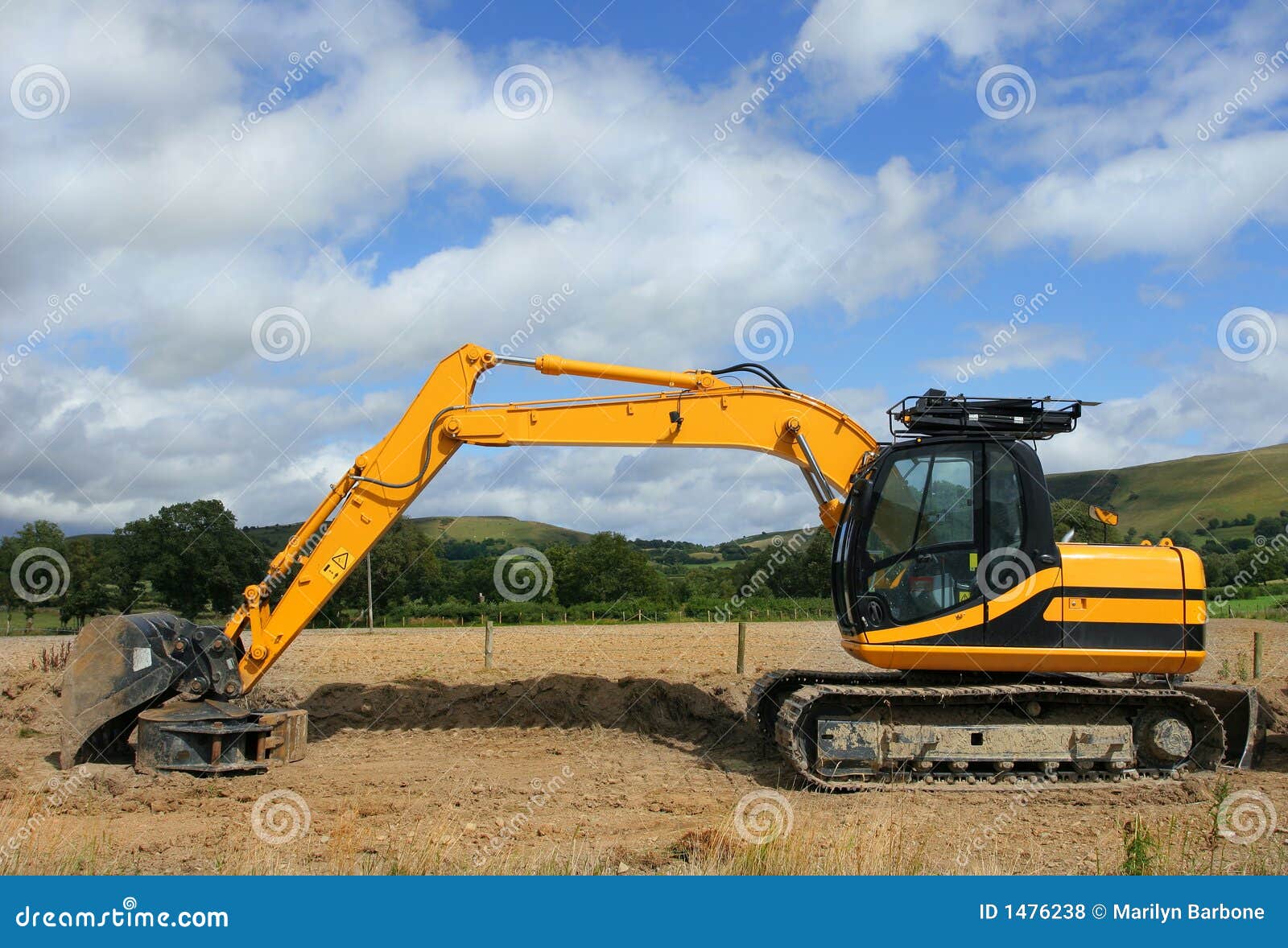 Digger stock photo. Image of equipment, power, building - 1476238
