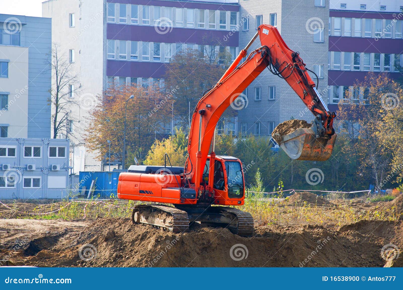 Digger stock photo. Image of digger, building, sand, site - 16538900