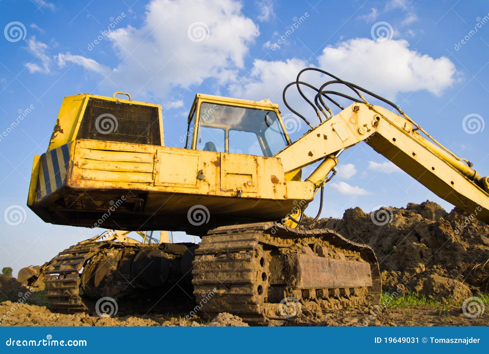 Digger stock image. Image of digger, backhoe, metal, build - 19649031