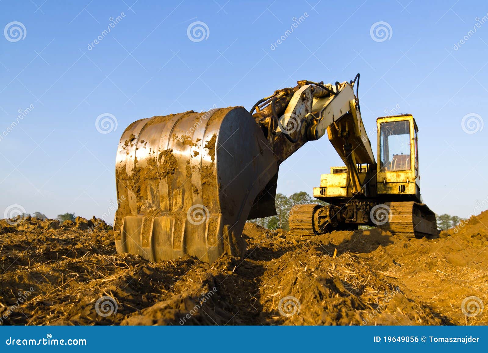 Digger stock photo. Image of bulldozer, ground, build - 19649056