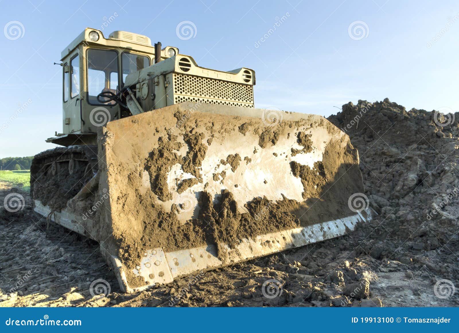 Digger stock photo. Image of borrow, heavy, backhoe, development - 19913100