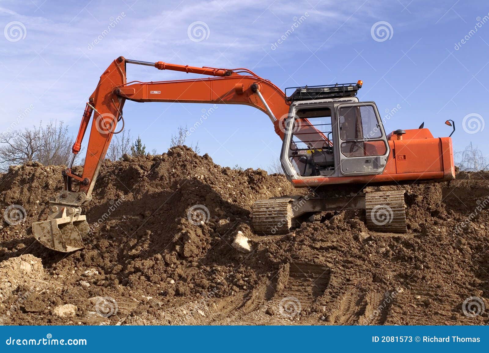 Digger stock image. Image of machine, bucket, machinery - 2081573