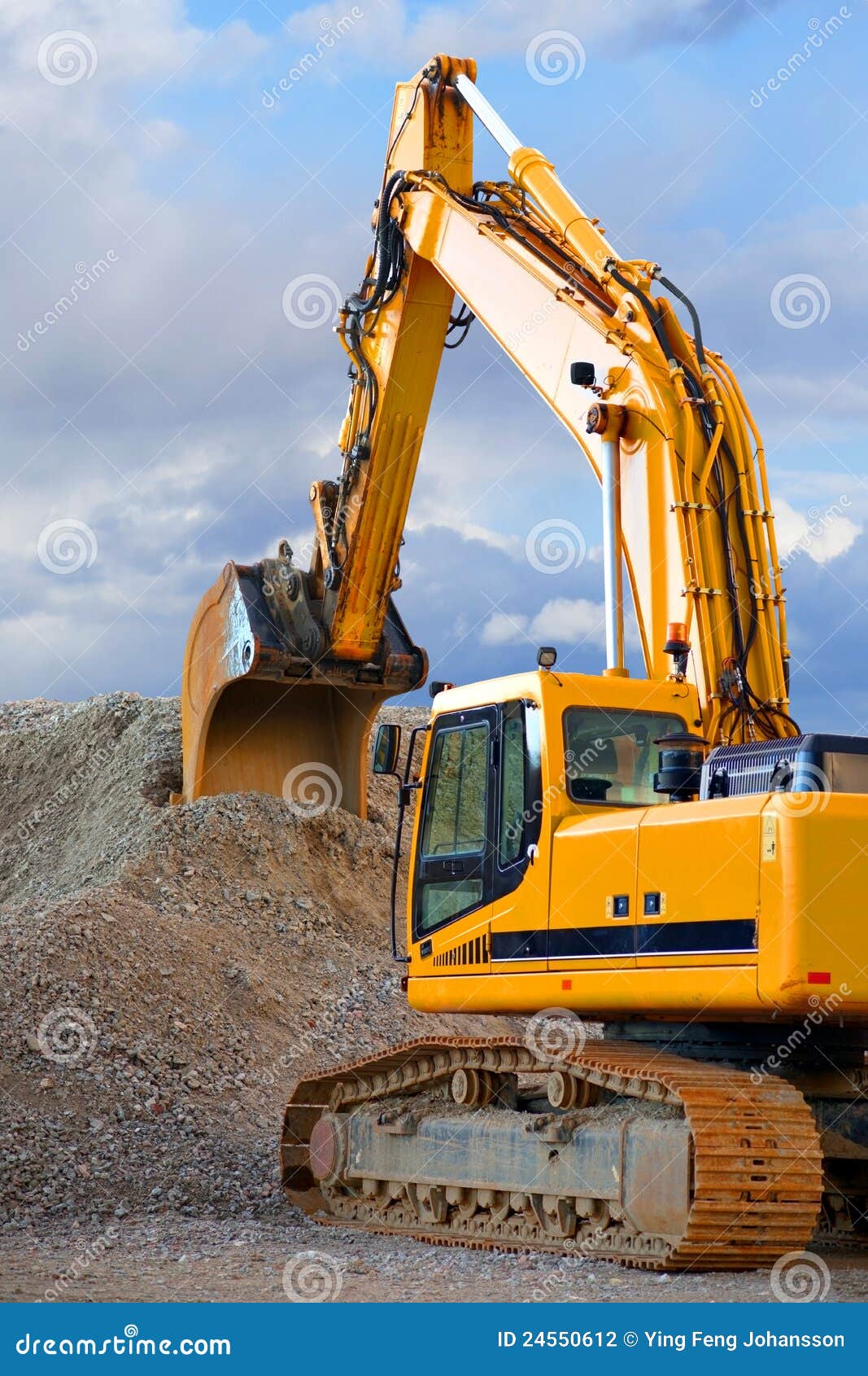 Digger stock photo. Image of bucket, hydraulic, scoop - 24550612