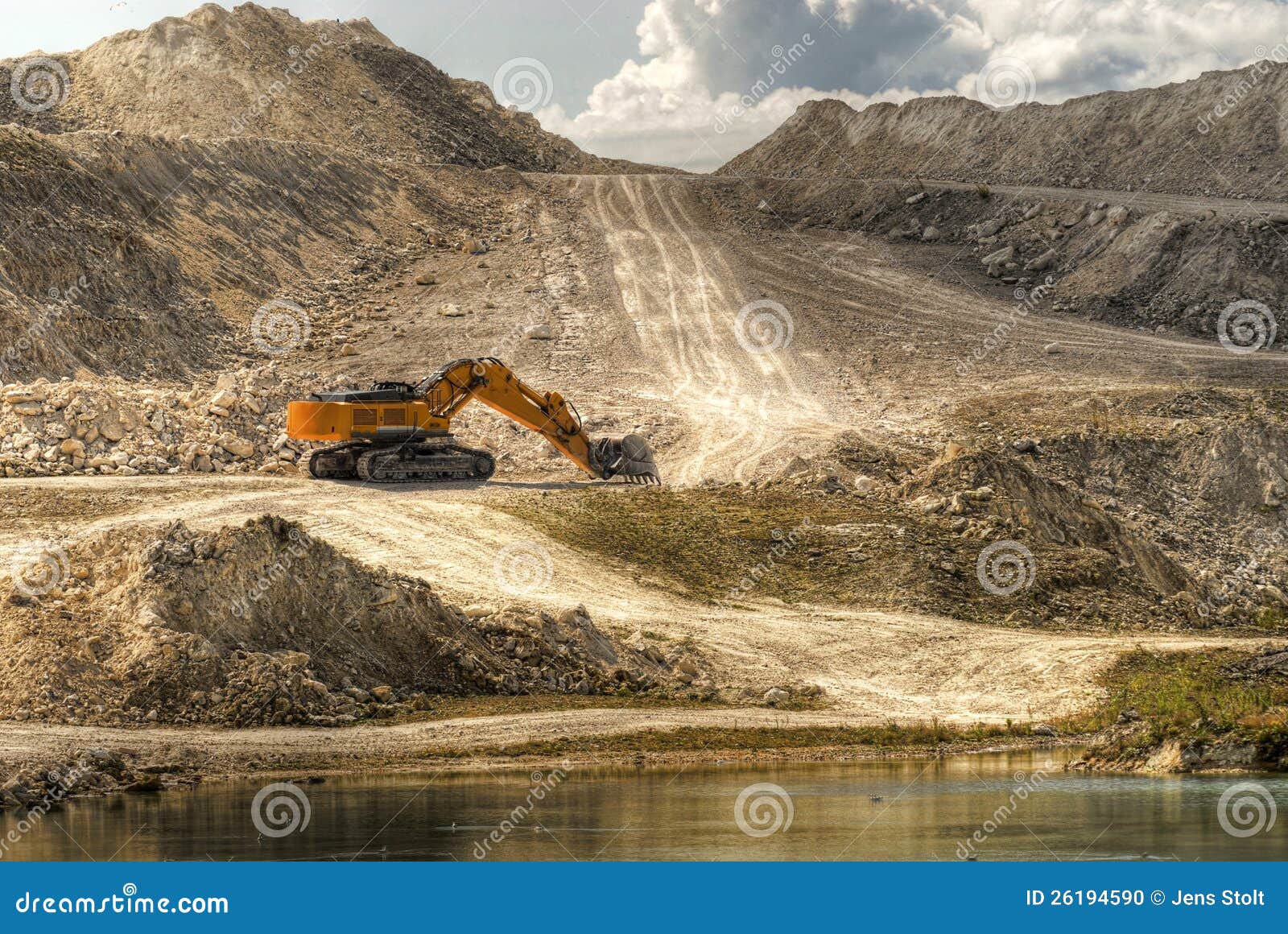 A digger stock photo. Image of layers, degradation, landscape - 26194590