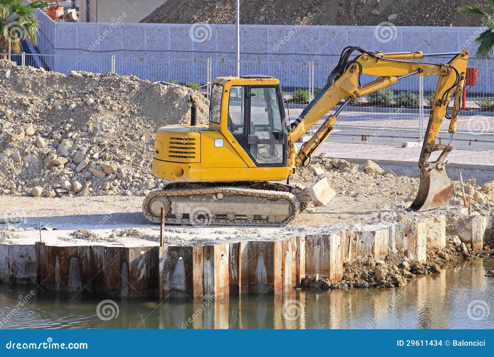 Digger stock photo. Image of machine, digging, water - 29611434