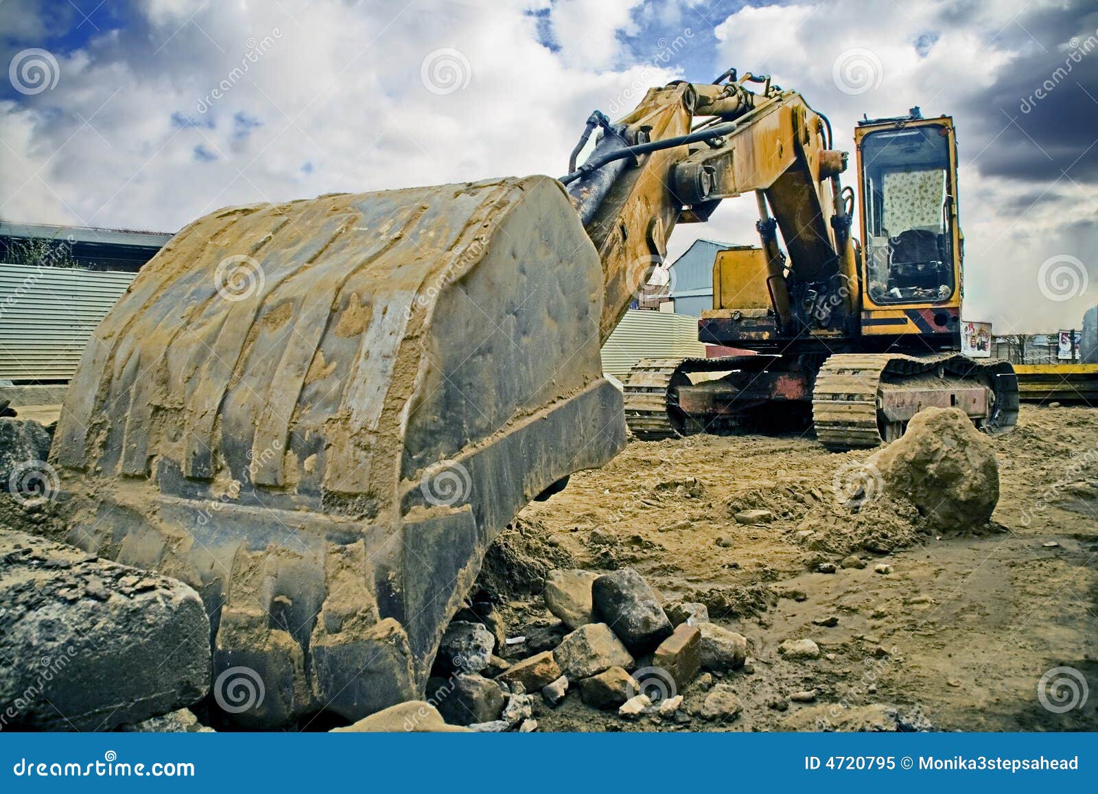 Digger stock image. Image of working, work, industrial - 4720795